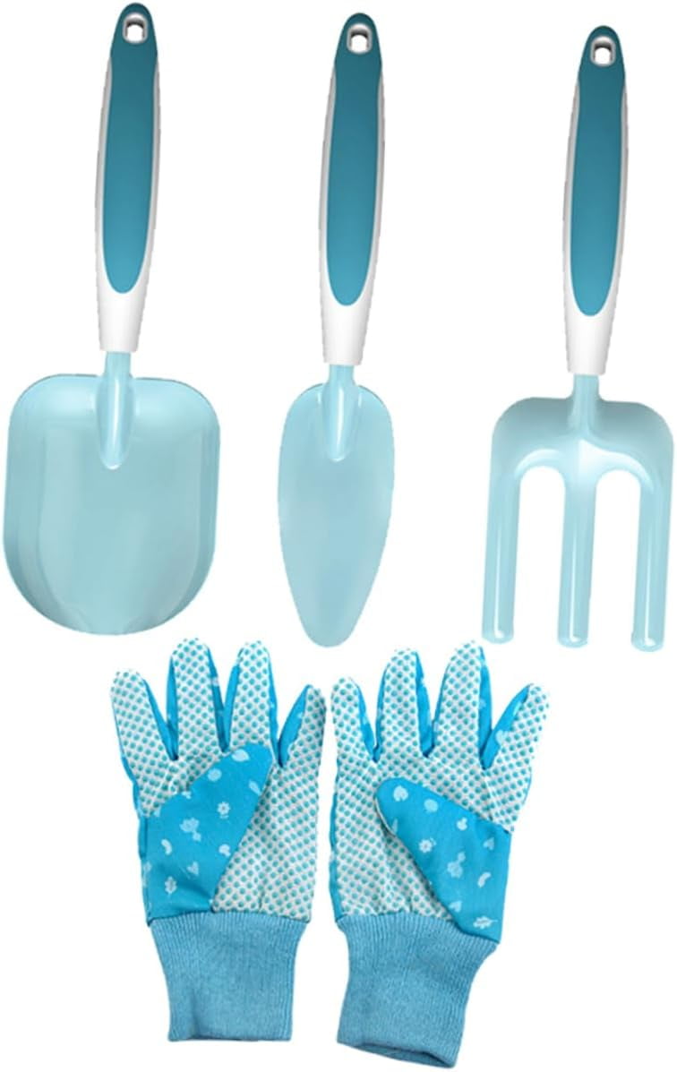 Wellsay 1 Set Boys and Girls Garden Tool Set Shovel Rake Trowel Spade ...