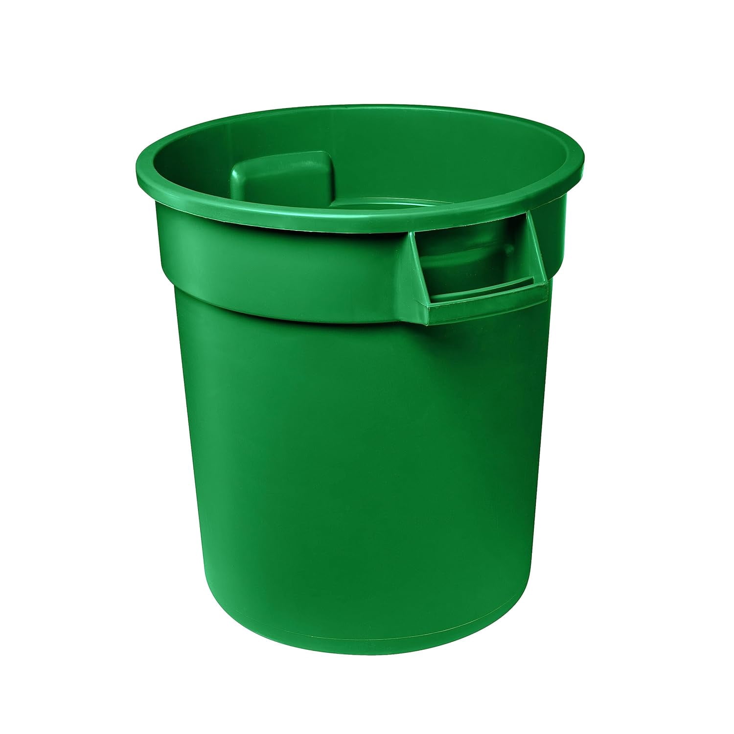 Wellsay 10 Gallon Green Round Commercial Trash Can/Ingredient Bin ...