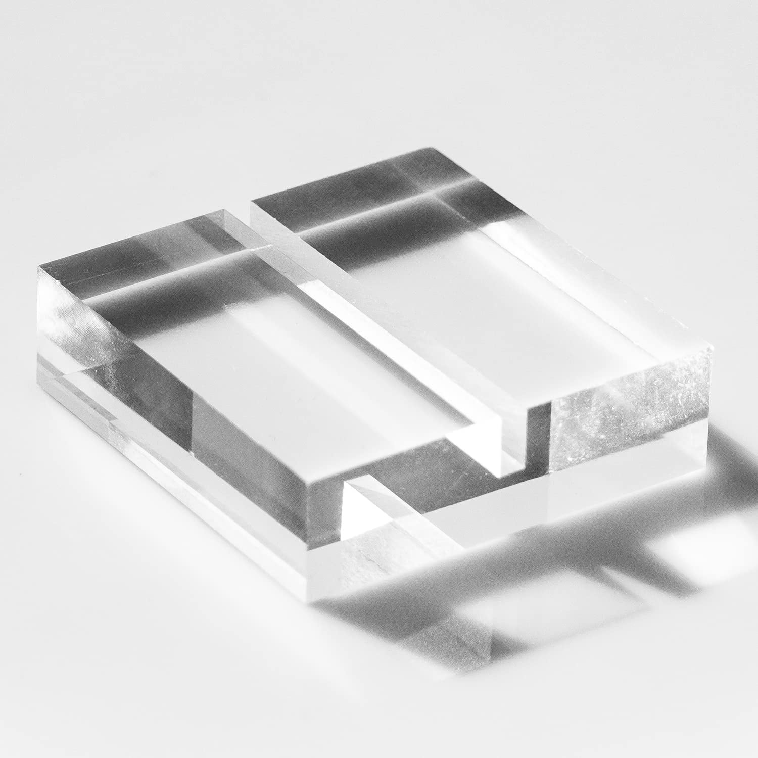 Wellsay 10 Pack 2" Clear Acrylic Sign Holder- 1/8" (m) Slot Acrylic ...