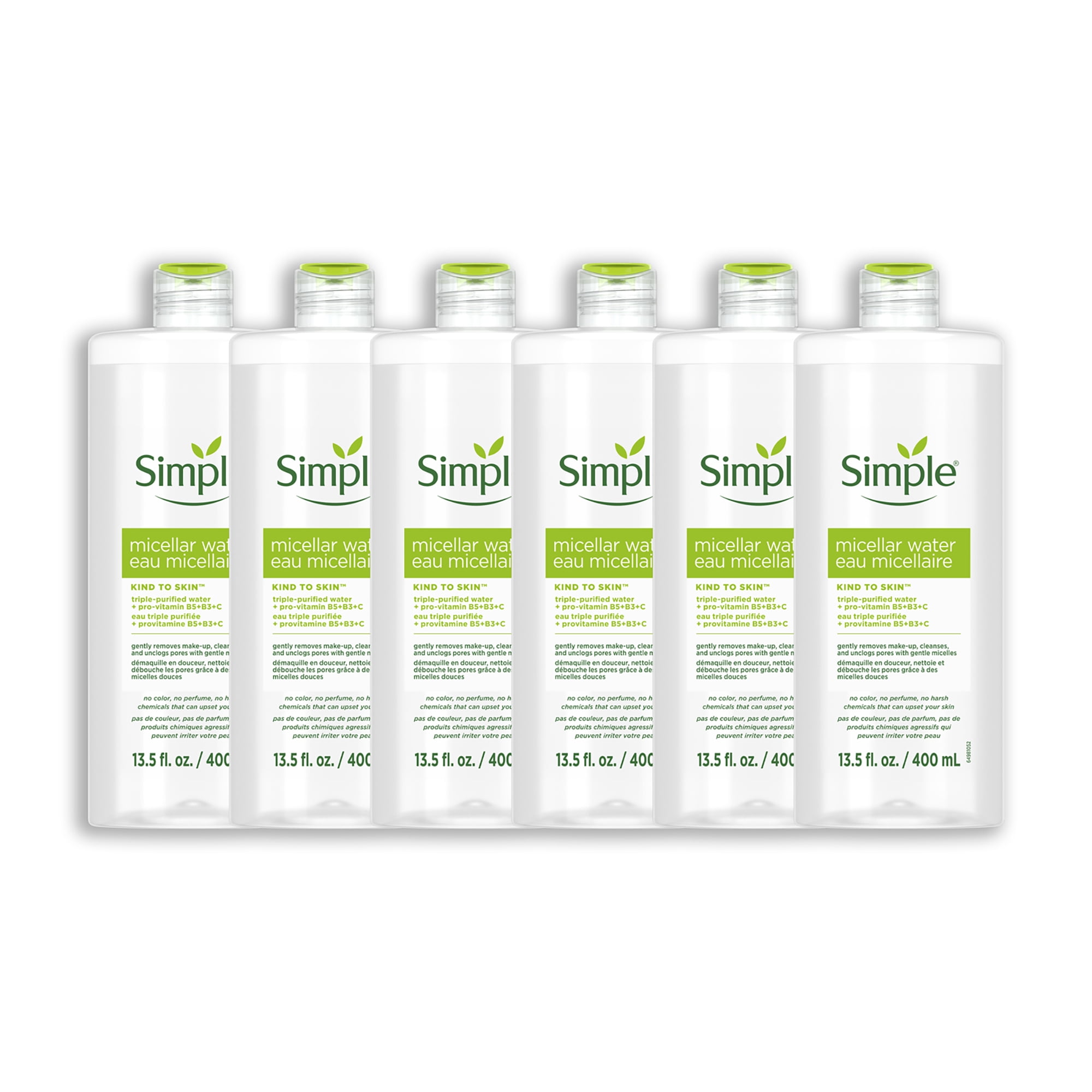 Simple Kind To Skin Micellar Water, Facial Cleanser, 6 pc - Walmart.com