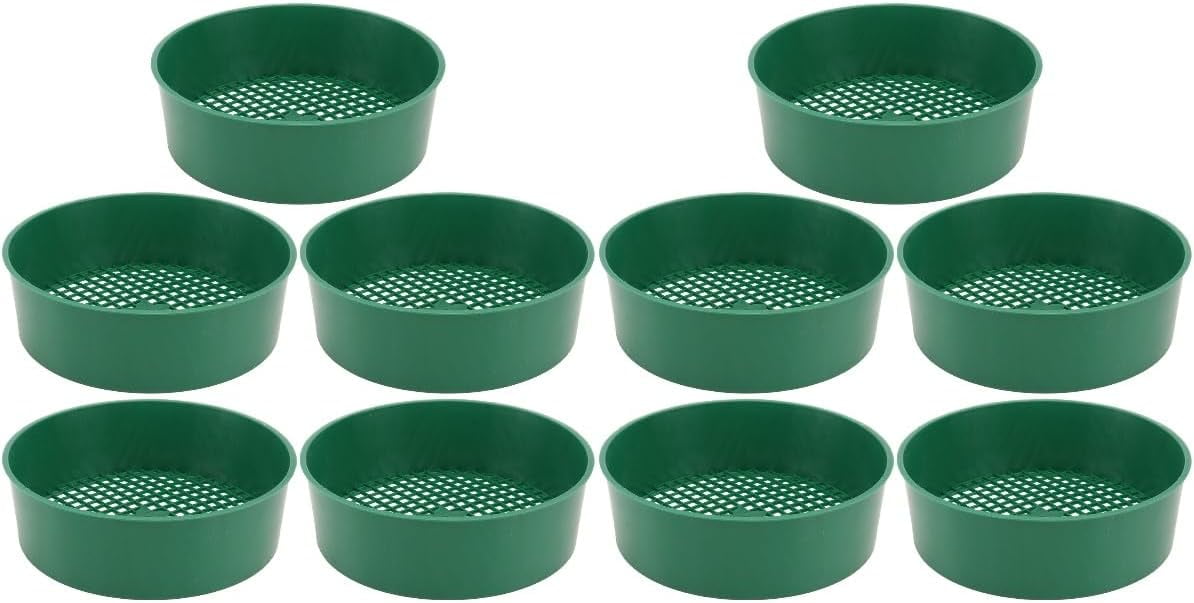 Wellsay 10 Pcs Plastic Mesh Si Sand Sifter Sis Soil Shaker Mesh Garden ...