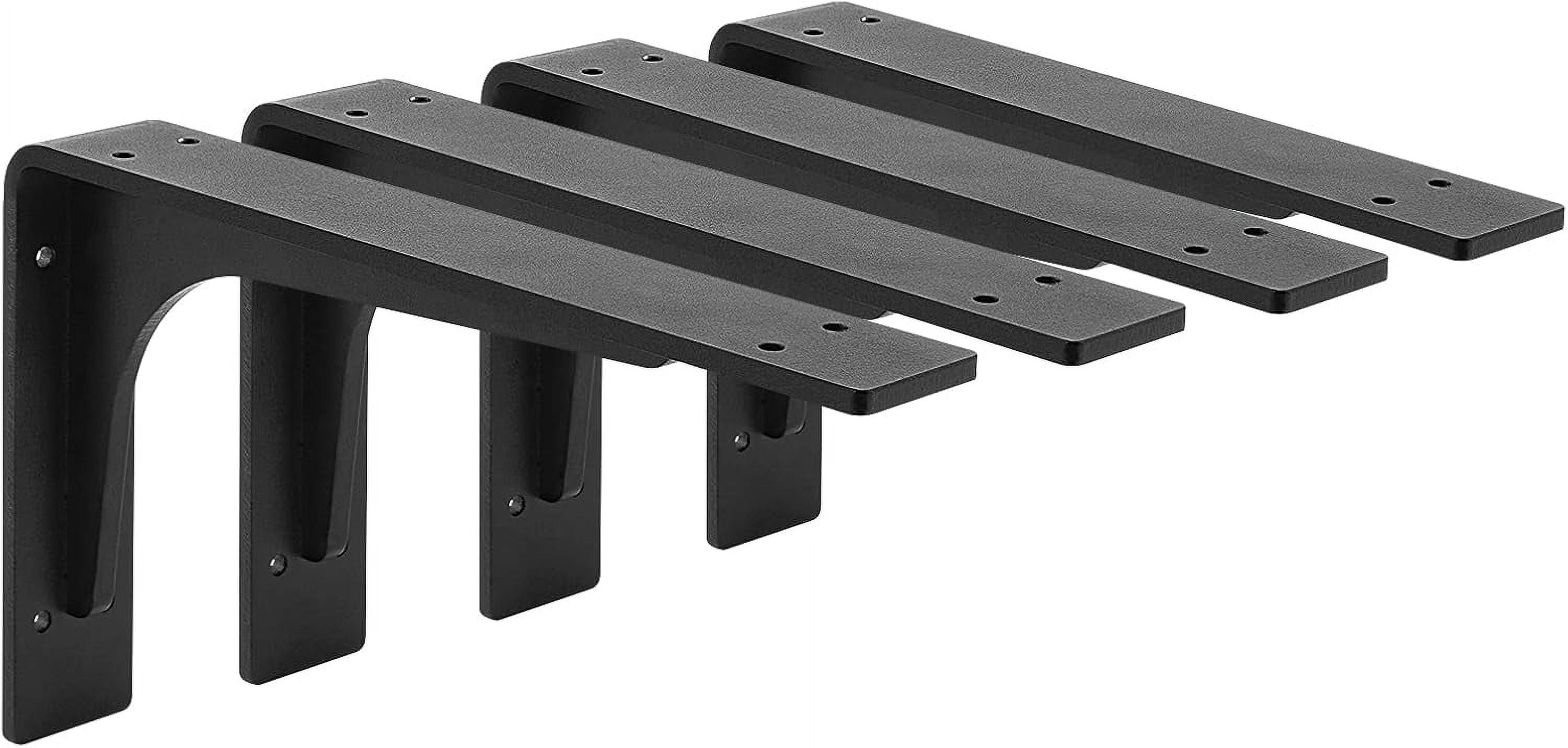 Wellsay 10"x 6"Shelf Bracket ,L Shelf Brackets,max Load 300lbs, Premium ...