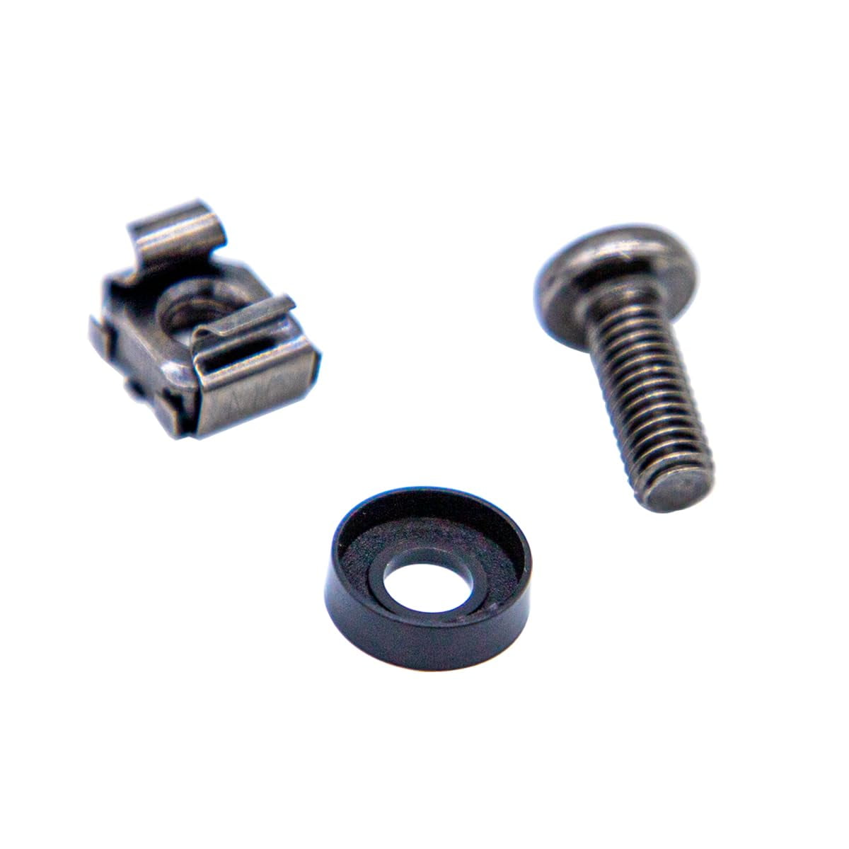 Wellsay 100 Pack M6*16mm Rack Mount Cage Nuts Screws Washers Set, Rack ...