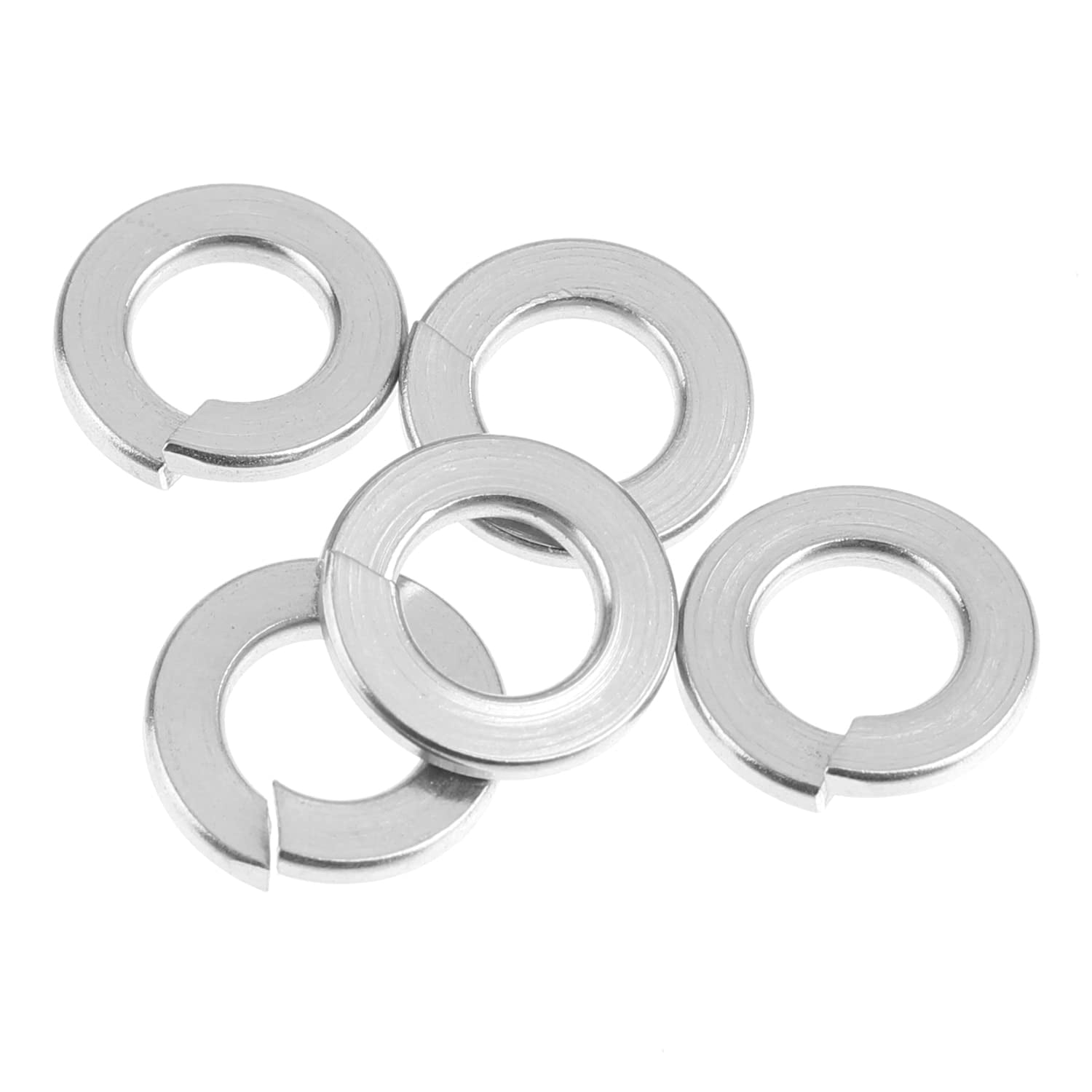 Wellsay 100 Pieces 10# Stainless Steel Split Lock Washers, Spring Lock ...
