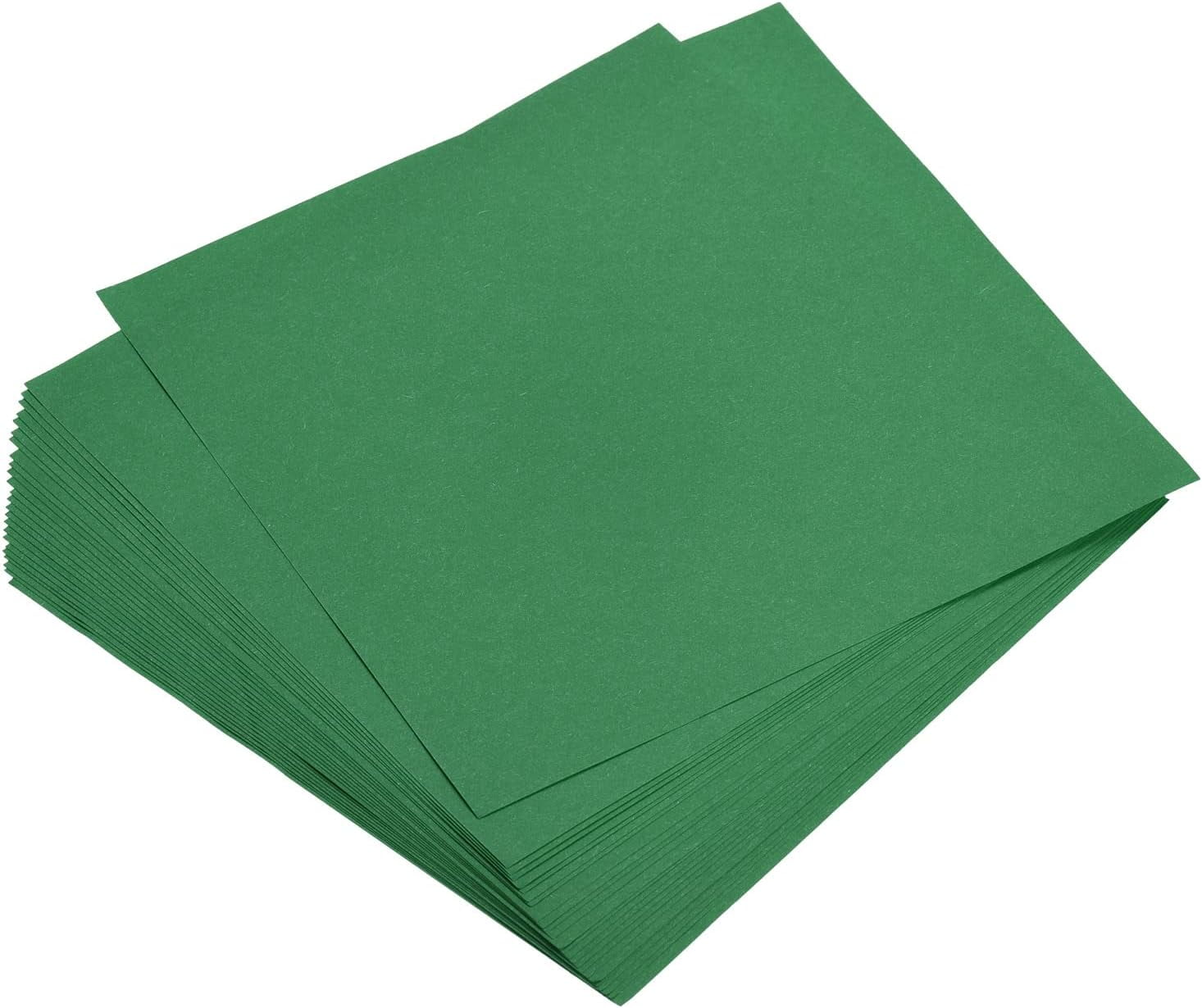 Wellsay 100 Sheets Origami Paper Double Sided Emerald Green 6x6 Inch ...
