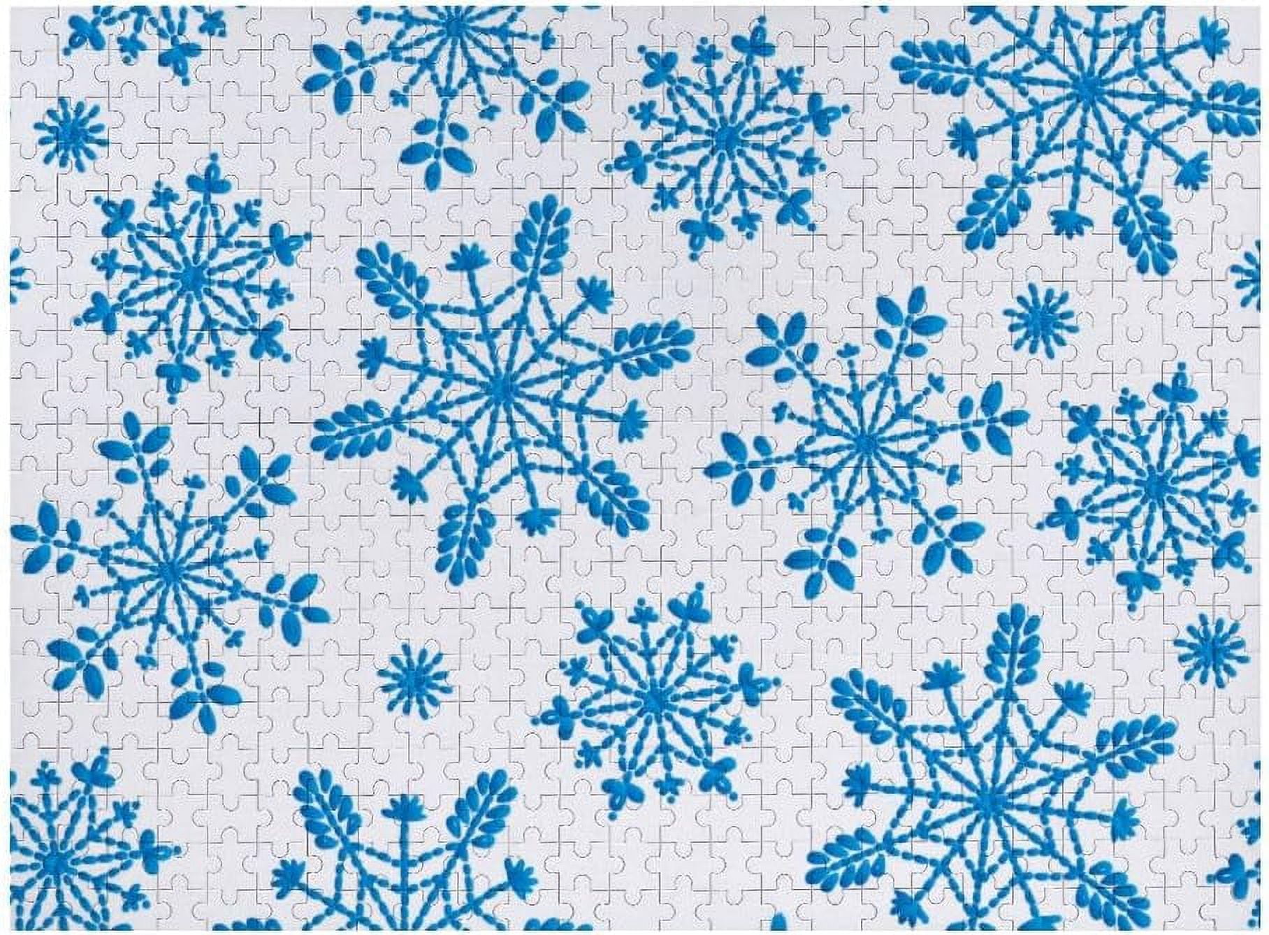 Wellsay 1000 Piece Jigsaw Puzzle for Kids Adults - Snowflakes Happy New ...