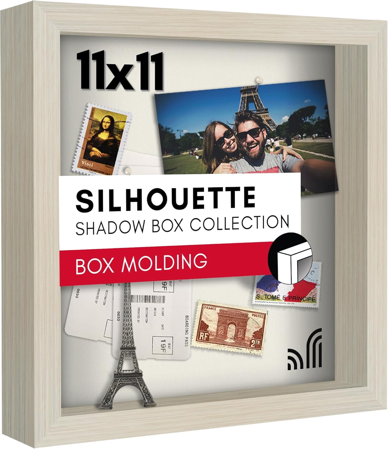 Wellsay 11x11 Shadow Box Frame with Shatter-Resnt Glass - Collection ...