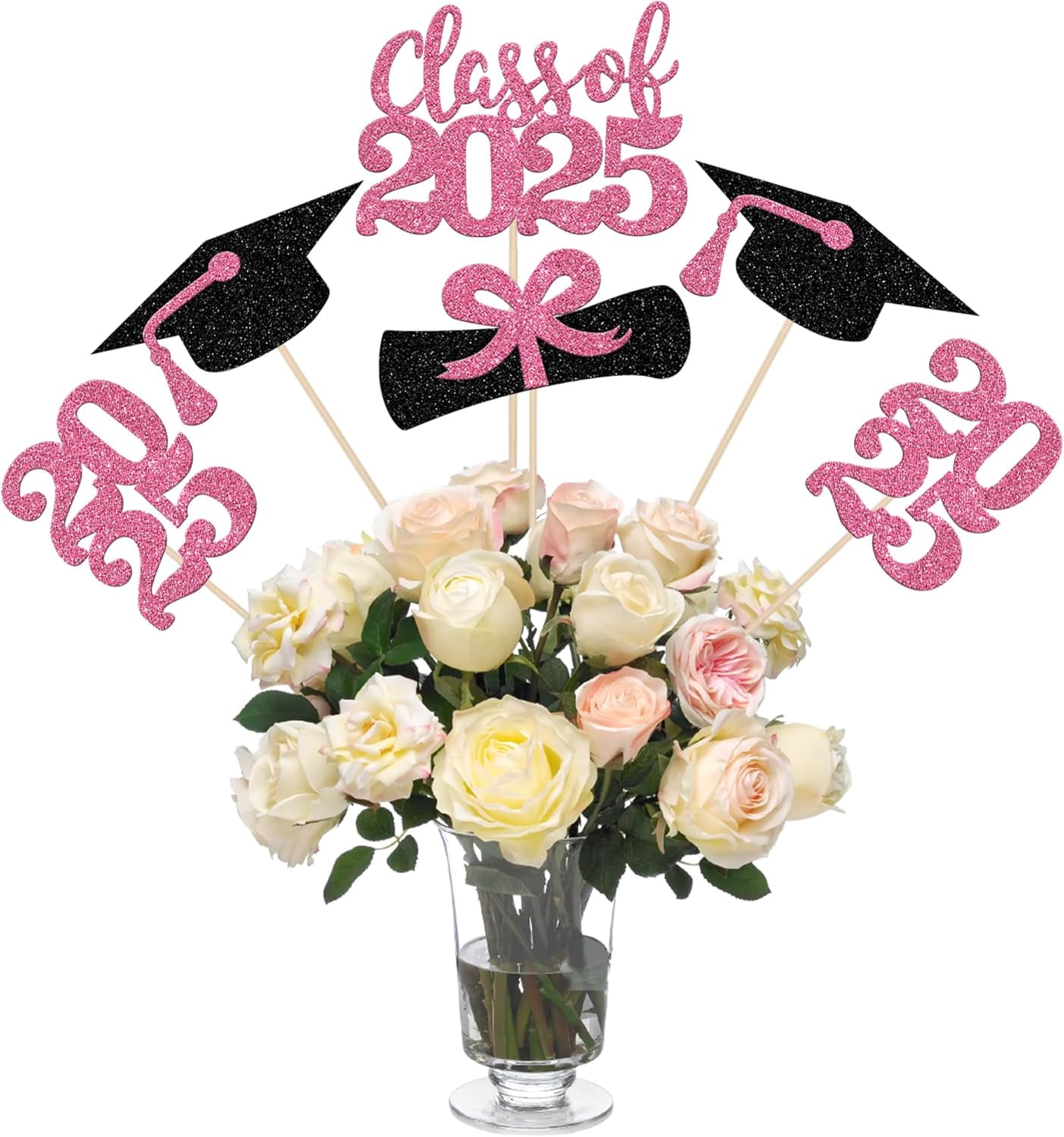 Wellsay 12 PCS Class of 2025 Graduation Centerpiece Sticks Graduation ...