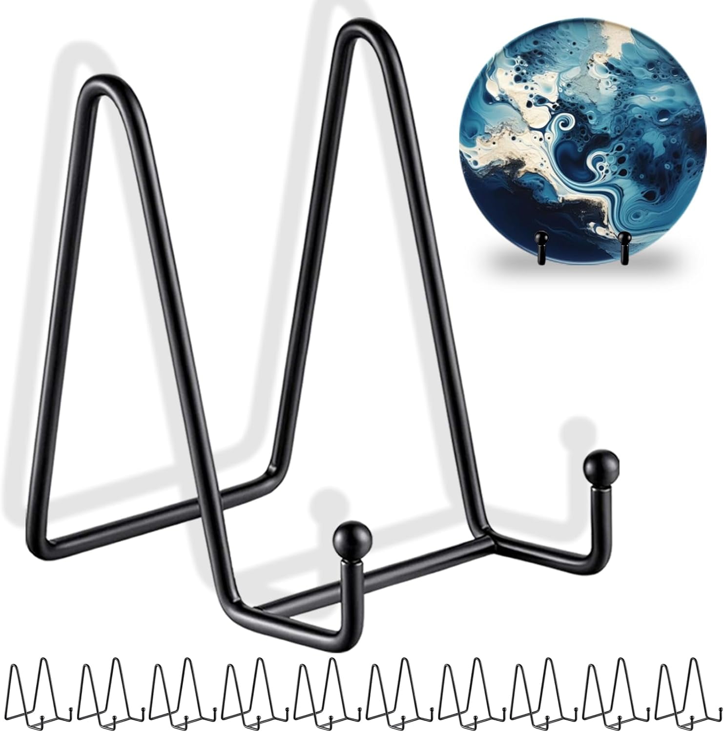 Wellsay 12 Pcs Plate Stands for Display,6 Inch Plate Holder Display ...