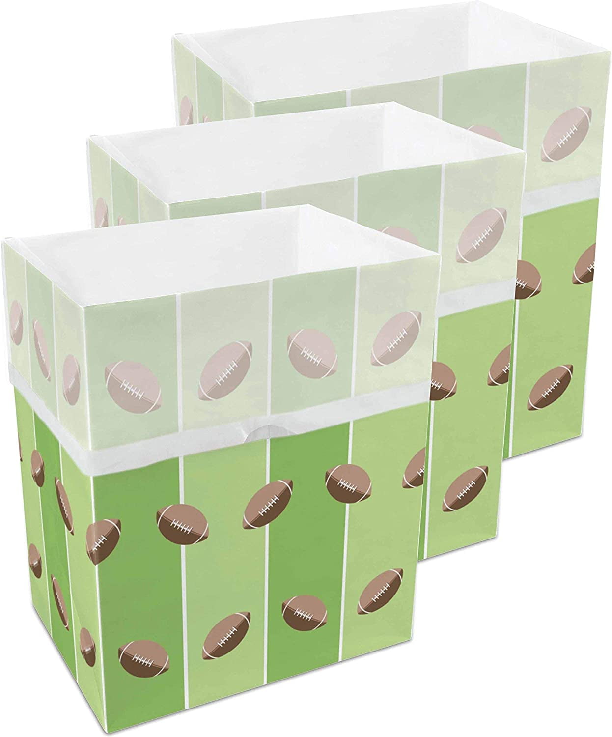 Wellsay 13 Gallon Disposable Trash Cans (3-Pack). Reusable Garbage and ...