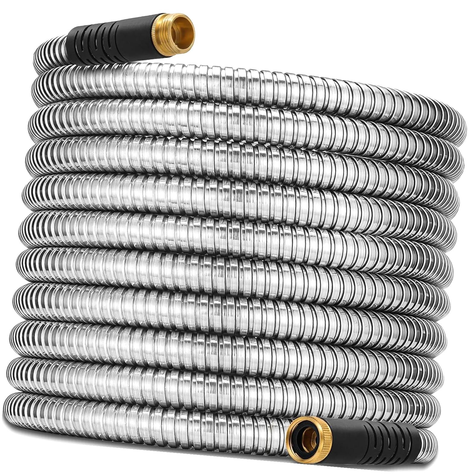 Wellsay 130 ft Stainless Steel Water Hose - 2025 Enhanced Metal Design ...
