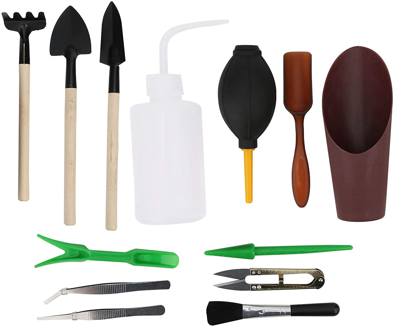 Wellsay 13pcs Mini Garden Hand Scissor Set Digging Watering Planting ...