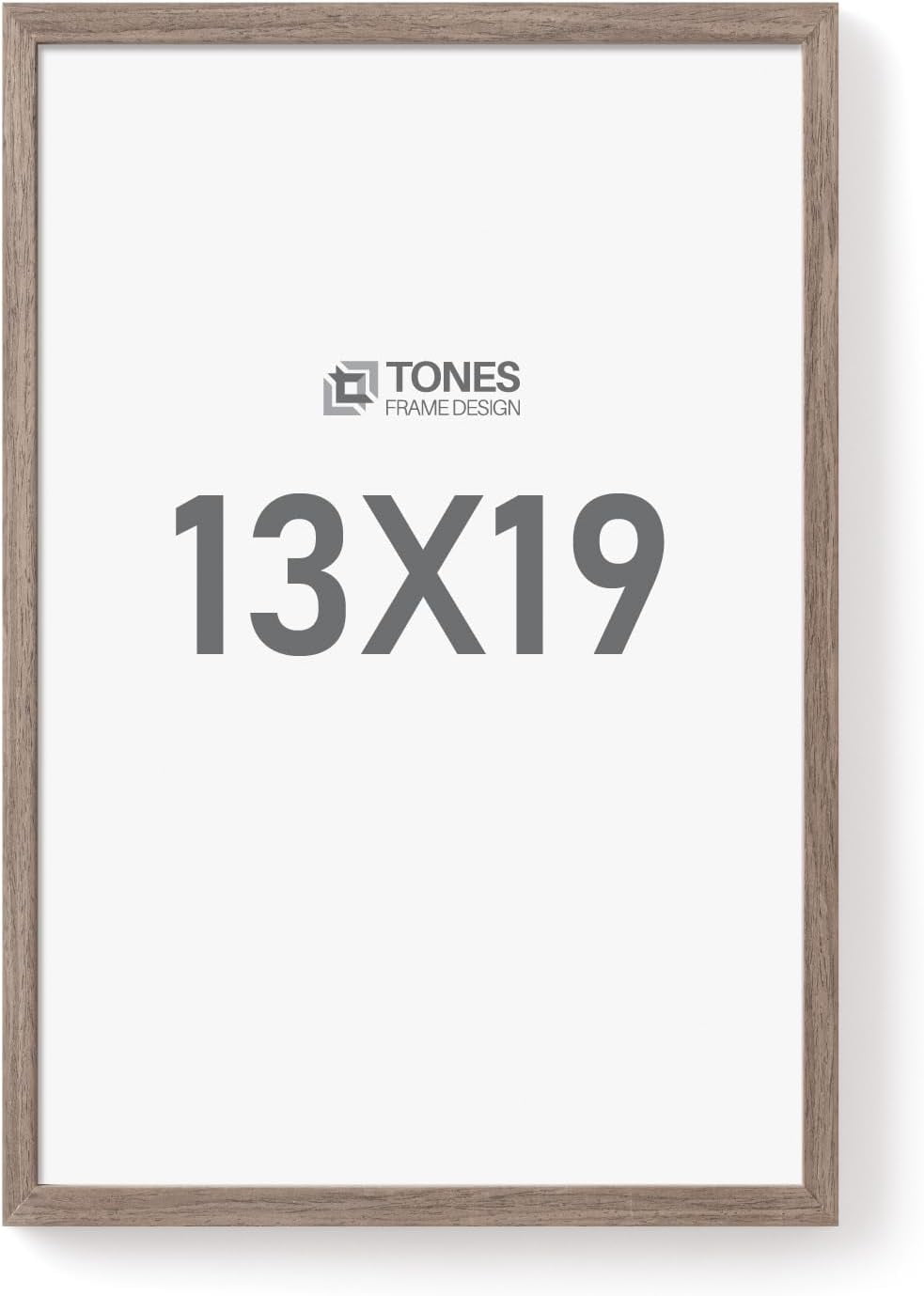 Wellsay 13x19 Picture Frame, Large Picture Frames, Oak Brown Solid Wood ...