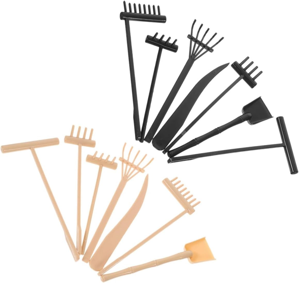Wellsay 14pc Full Size Zen Garden Rake Set Zen Sand Tray Tool for ...