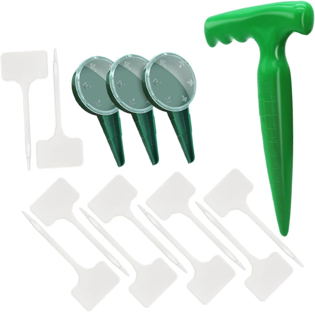 Wellsay 14pc Tool Set Garden Sowing Dispenser Small Hand Sowing ...