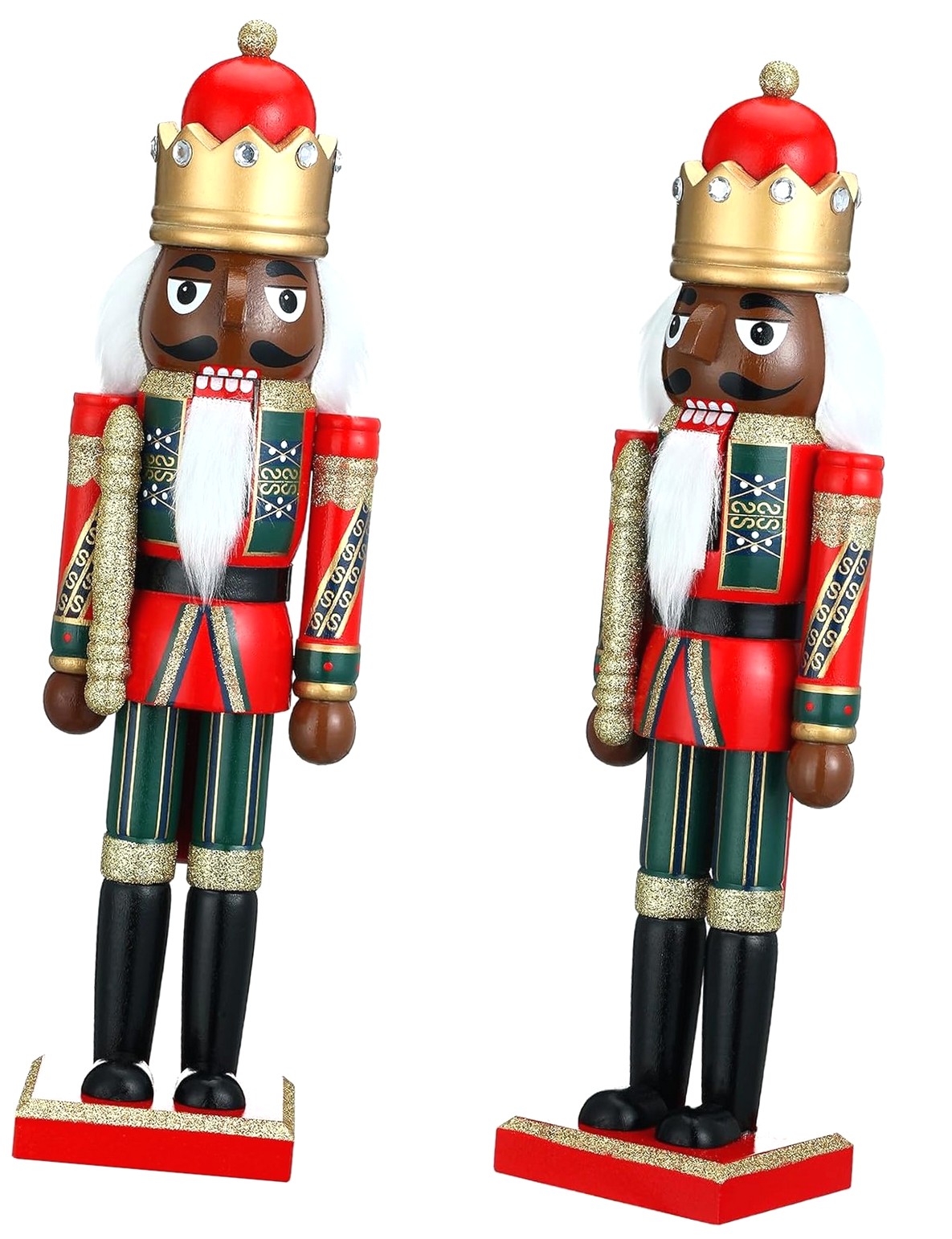 Wellsay 15-Inch Christmas Decoration Wooden African Figure Festive ...