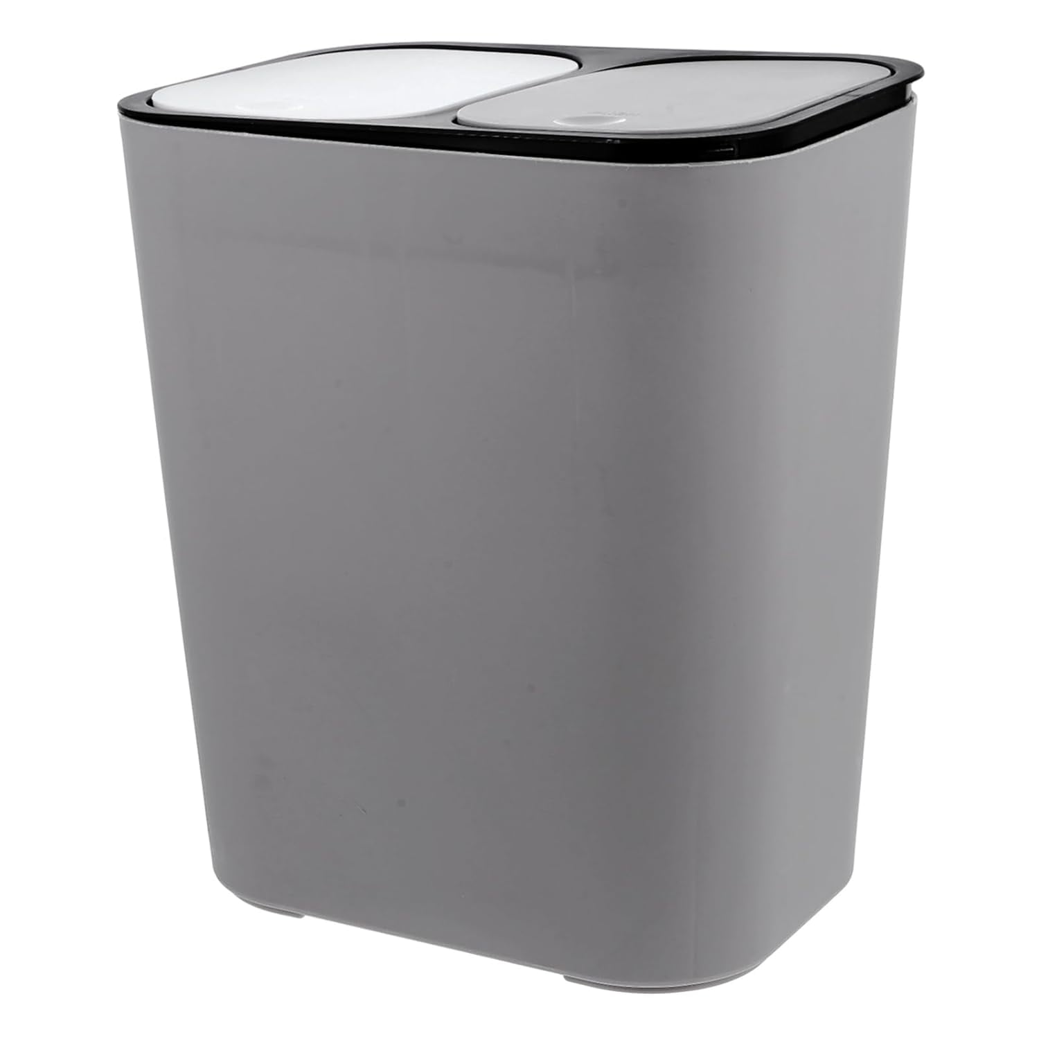 Wellsay 15 L Kitchen Trash Can Dual Compartment Recycle Trash Can Open ...