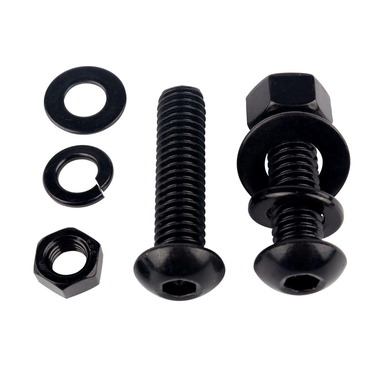 Wellsay 15 Sets 1/4-20 x 1 Button Head Socket Cap Bolts Screws, Hex ...