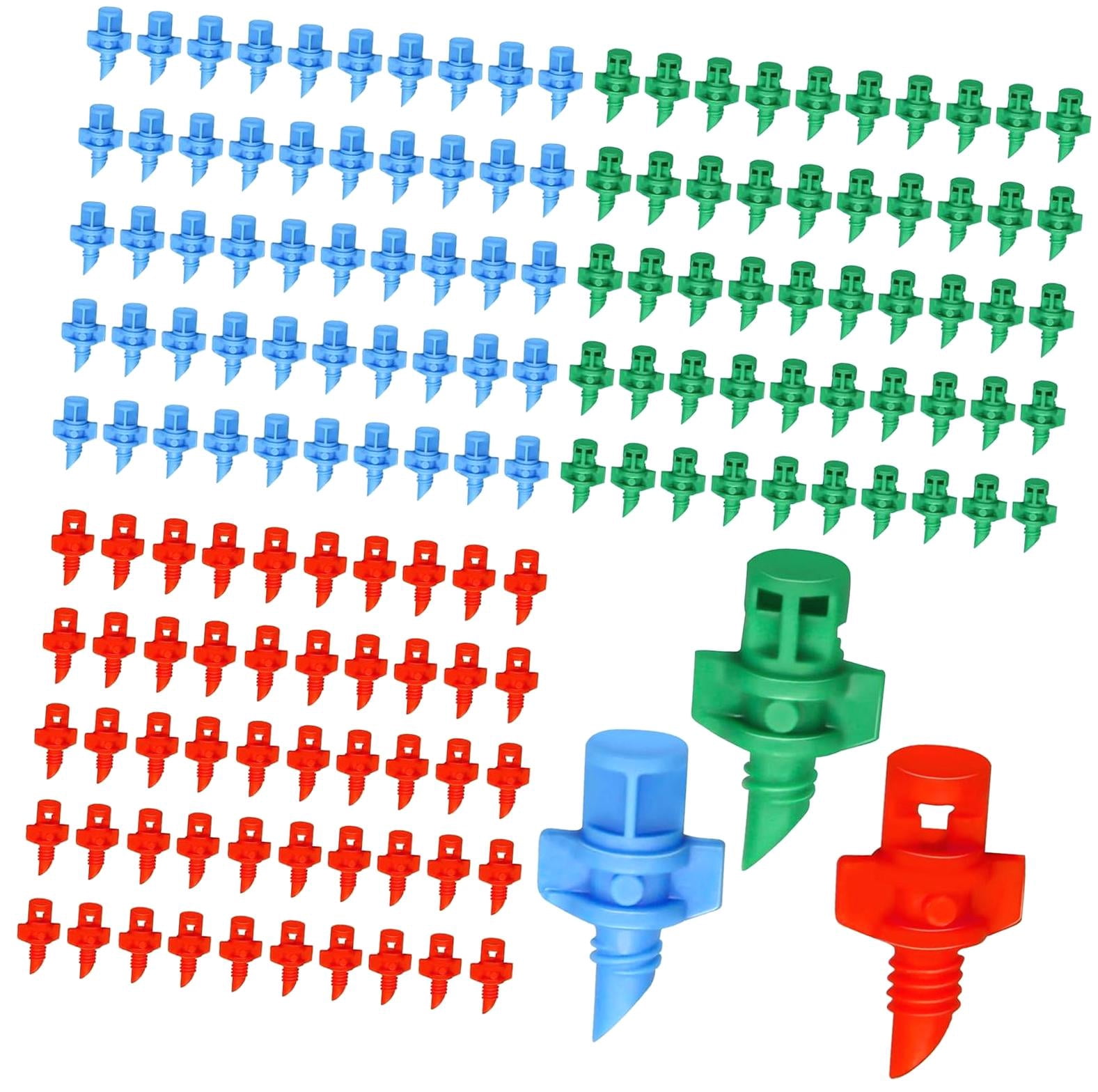 Wellsay 150Pcs Drip Irrigation Emitters, Micro Sprinkler Heads Misting ...