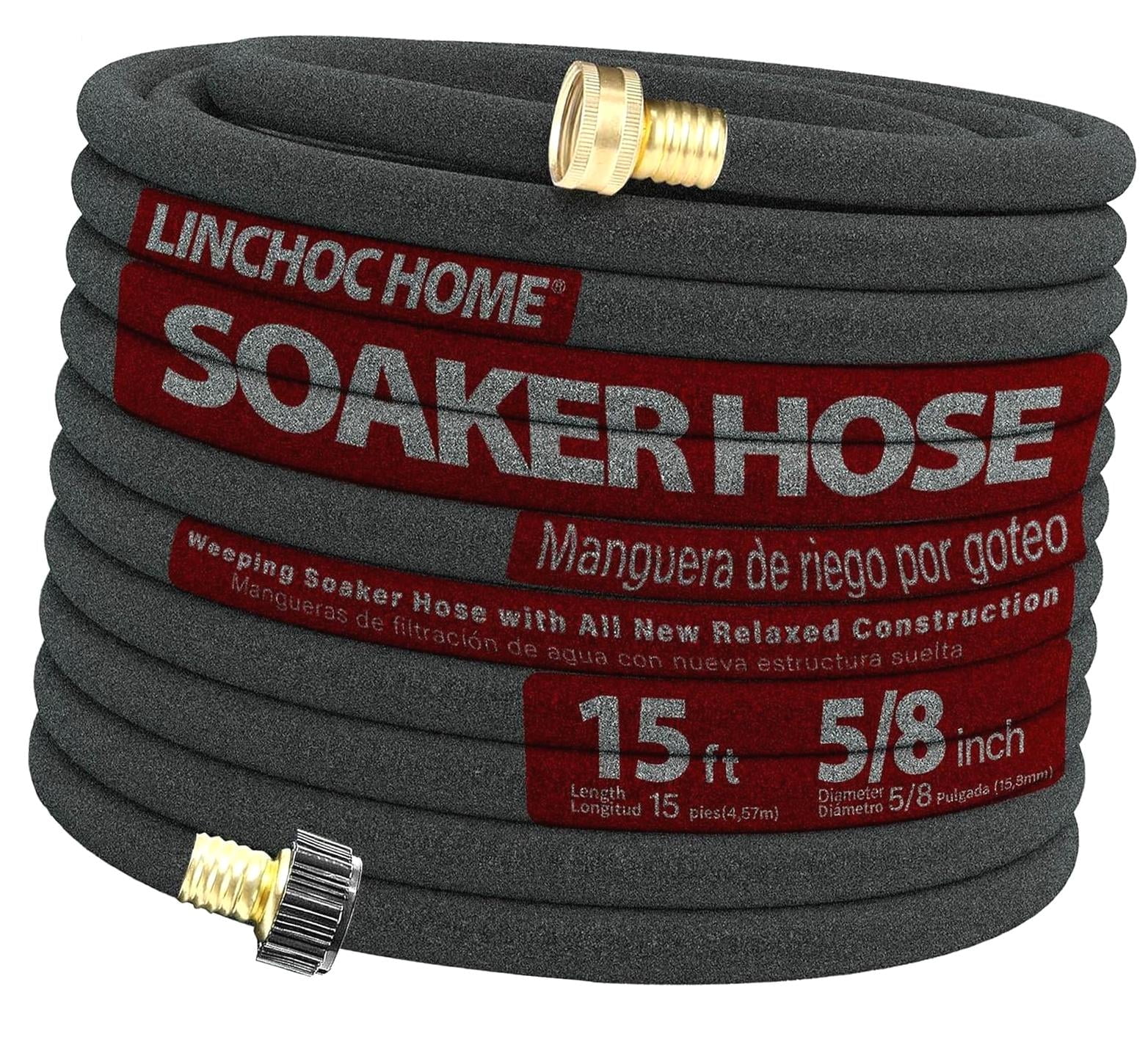 Wellsay 15FT 5/8" Heavy-Duty Soaker Hose for Gardens & Foundation ...