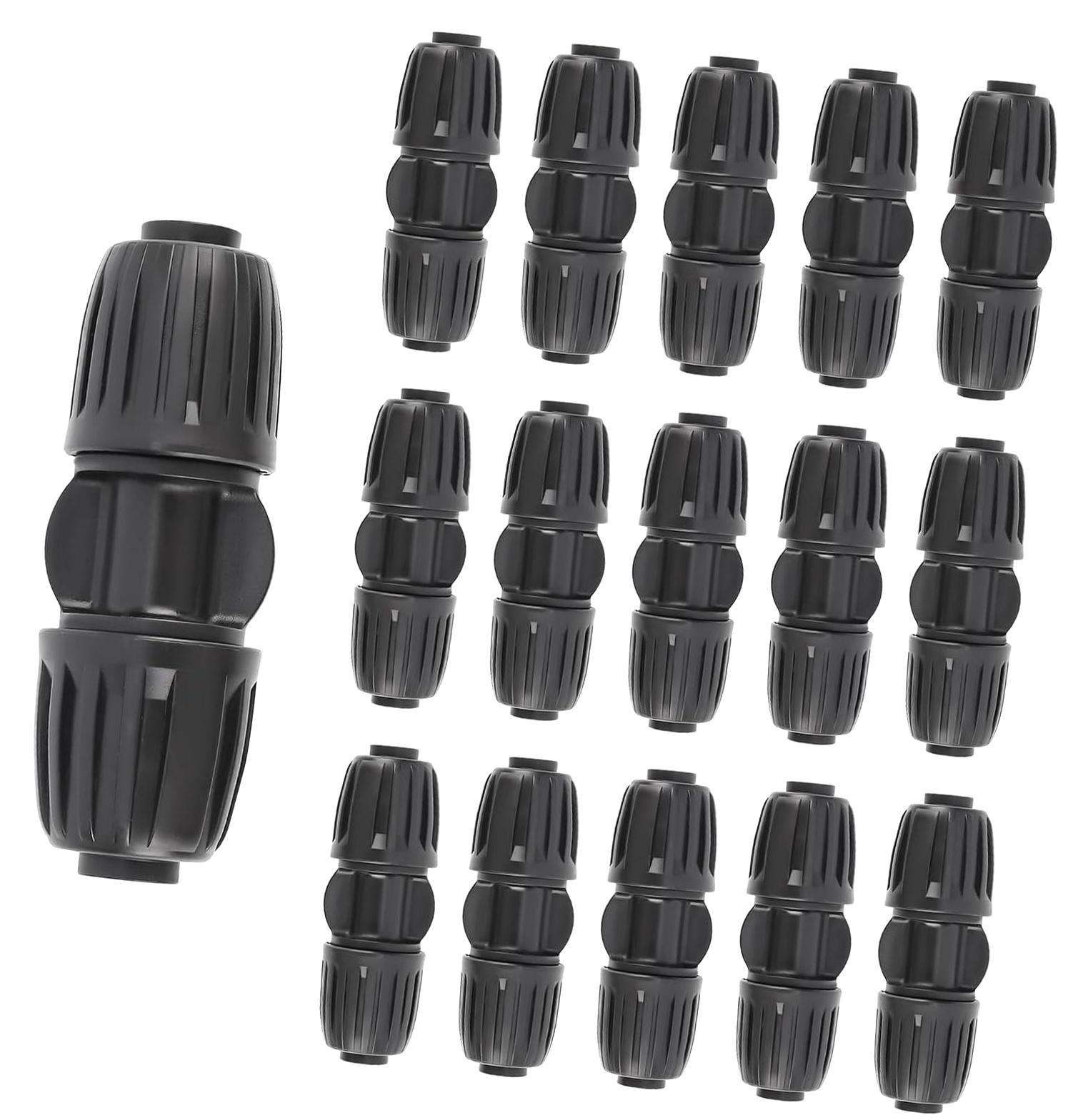 Wellsay 15PCS Drip Irrigation Fittings 1/2" Irrigation Tubing Coupling ...