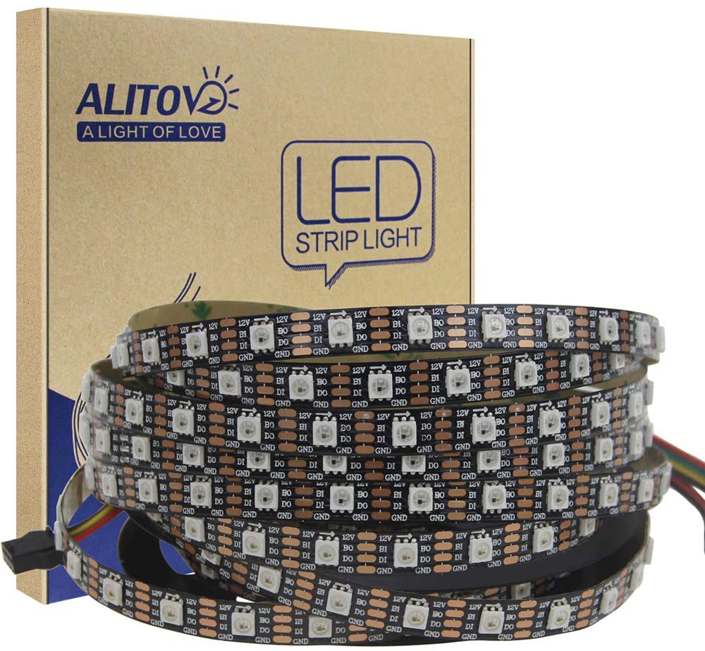 Wellsay 16.4FT WS2815 LED Strip Individually Addressable 300 Pixels ...