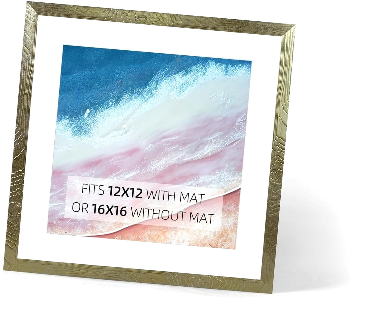 Wellsay 16x16 Picture Frame for Wall Display, Accommodates 12x12 Frame ...