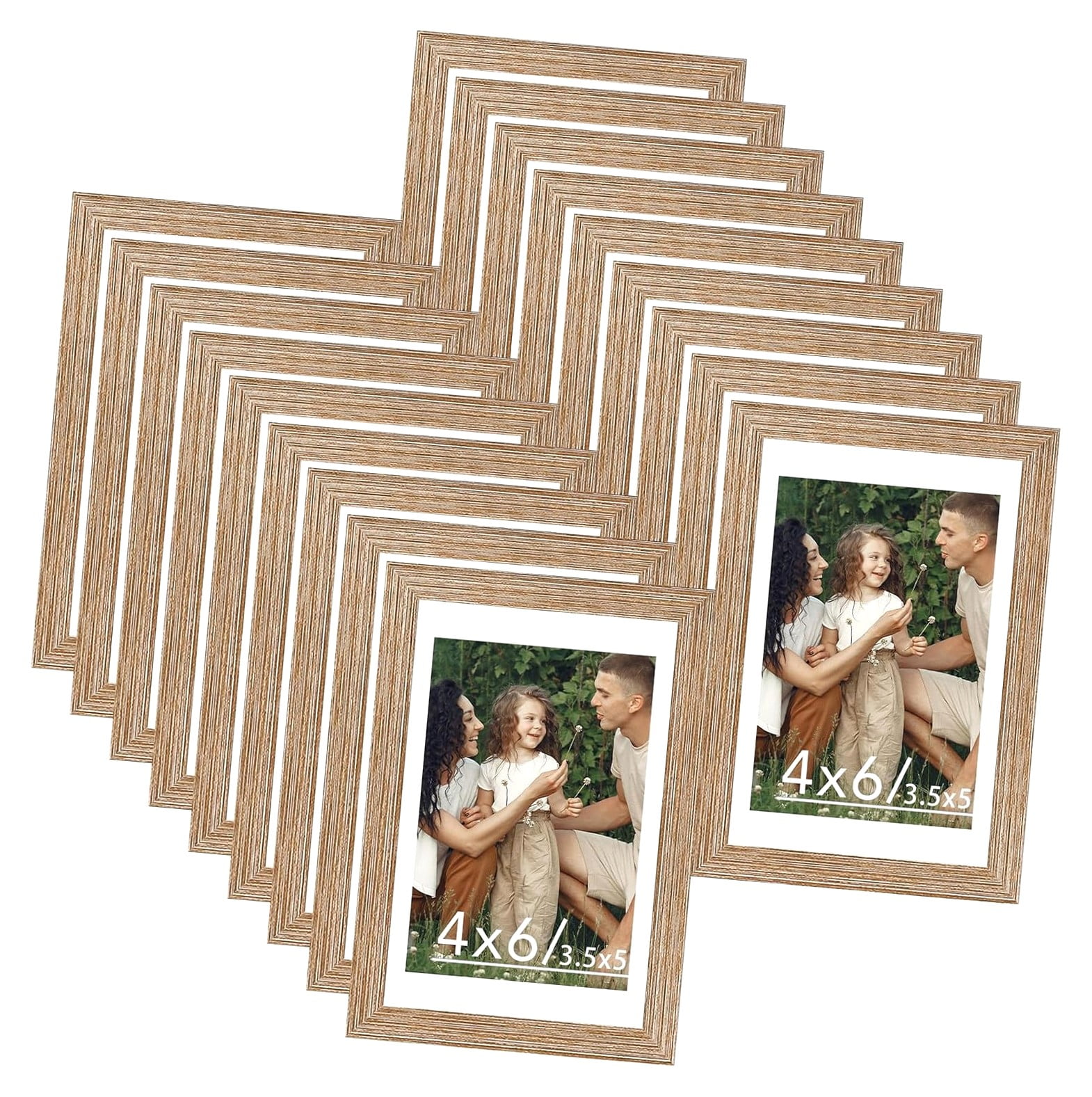 Wellsay 18 Packs 4x6 Picture , 4x6 Bulk, Gallery Wall Frame Set, 4 by 6 ...