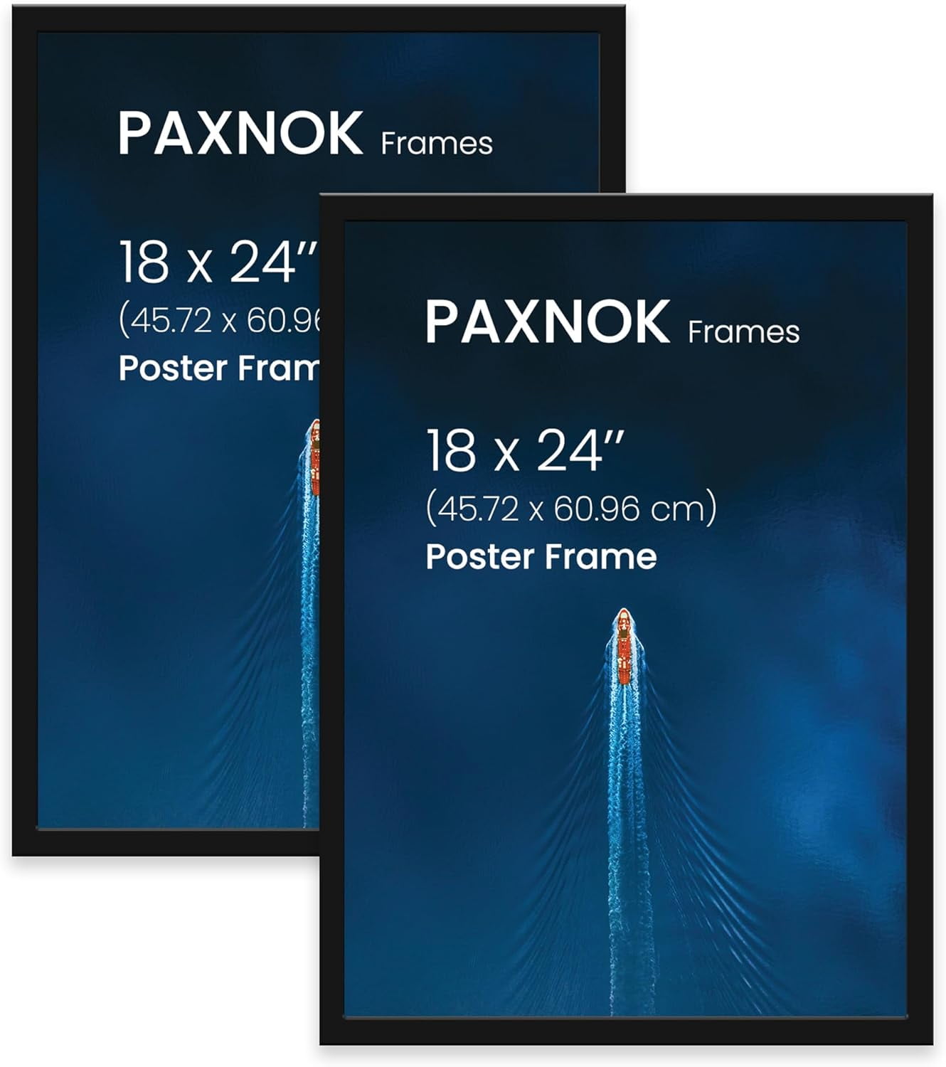 Wellsay 18x24 Frame Veal and Horizontal Display Options, Black picture ...