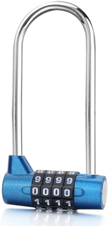 Wellsay 1PCS 4 Digit Combination Lock,Lengthened Shackle Lock Portable ...