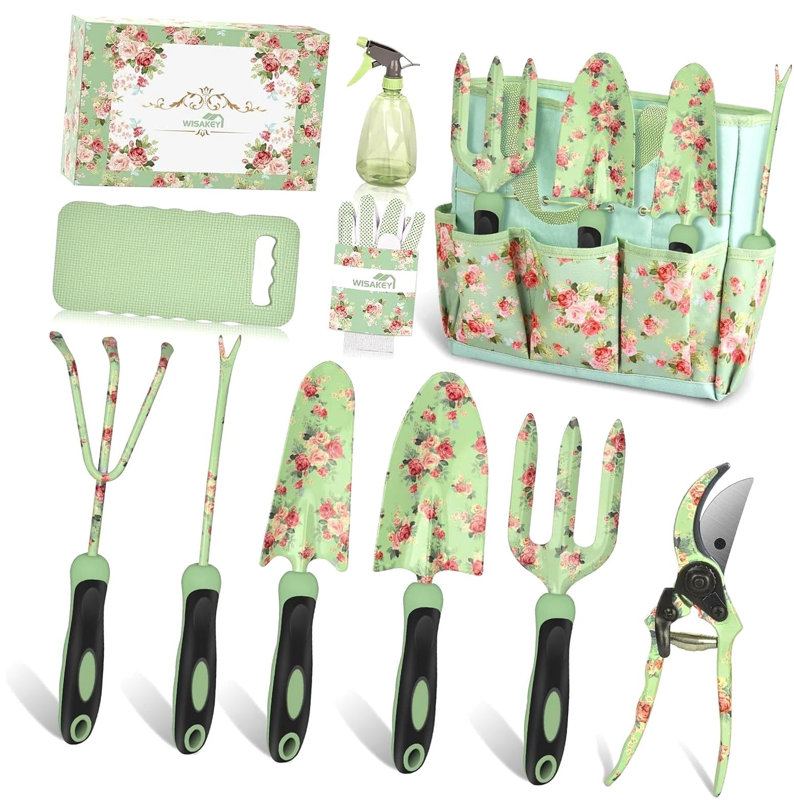 Wellsay 2 Garden Tool Set, 10 Piece Comprehensive Gardening Tools ...