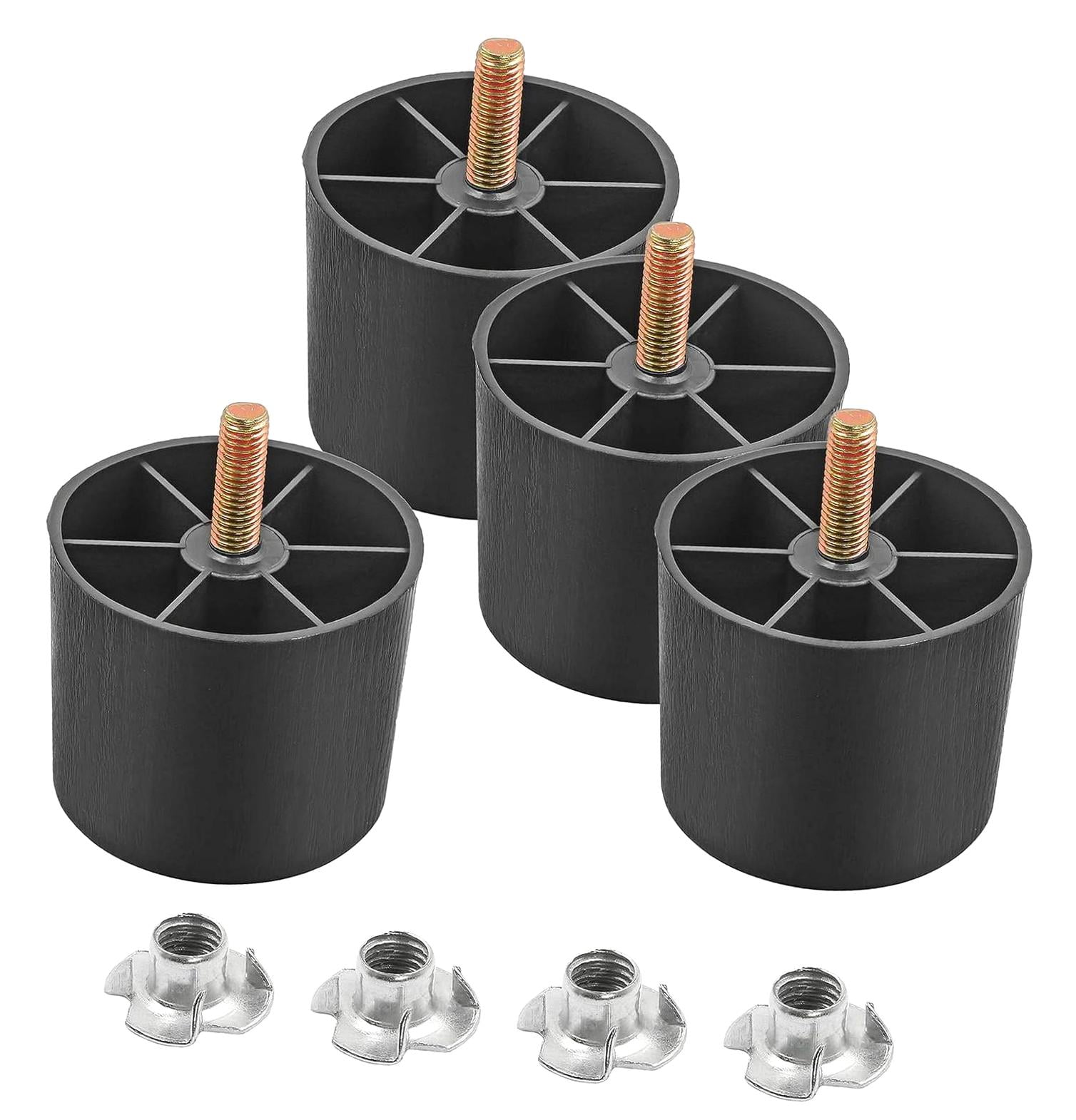 Wellsay 2 Inch Plastic Furniture Supports, Round Tapered Replacement ...