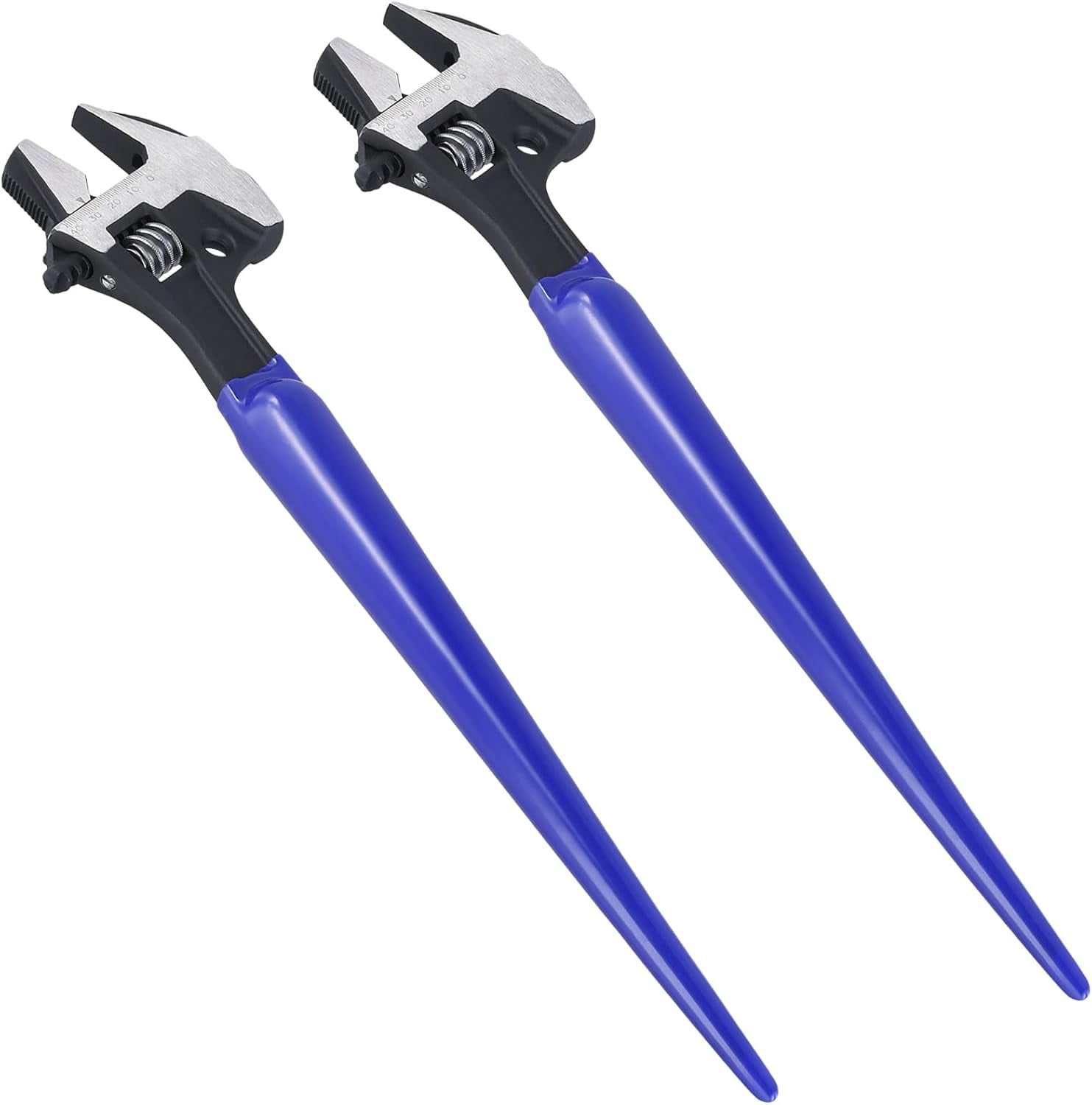 Wellsay 2 PCS Rrsible Jaw Adjustable Construction Spud Wrench Set, 16 ...