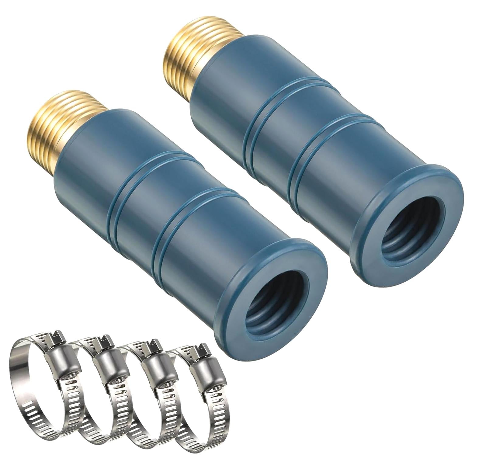 Wellsay 2 Pack Connector, Reinforced Sink Hose Attachment, Flexible Silicone Cover Water Hose ...