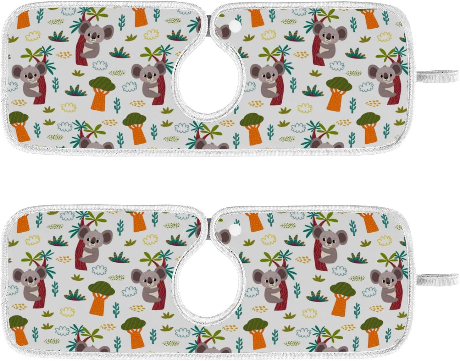 Wellsay 2 Pack Faucet Mat Splash Guard for Kitchen Sink,Koala and ...