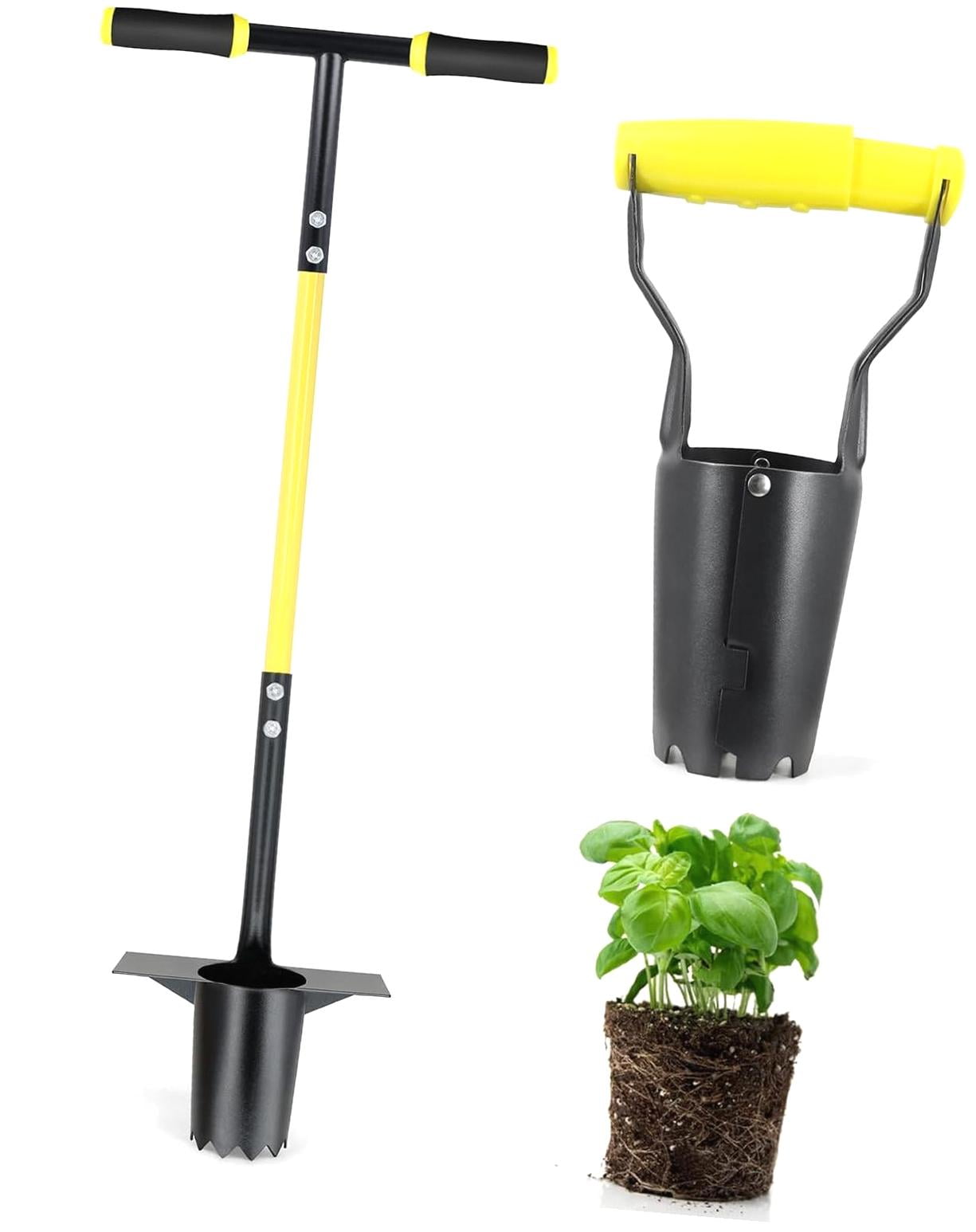 Wellsay 2-Piece Bulb Planting Kit, Includes Long-Handle Transplanter ...