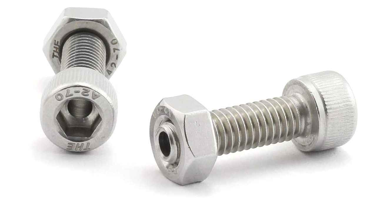 Wellsay 2-Piece Cylindrical Hollow Hexagon Screw Set, 304 Steel, Lamp ...