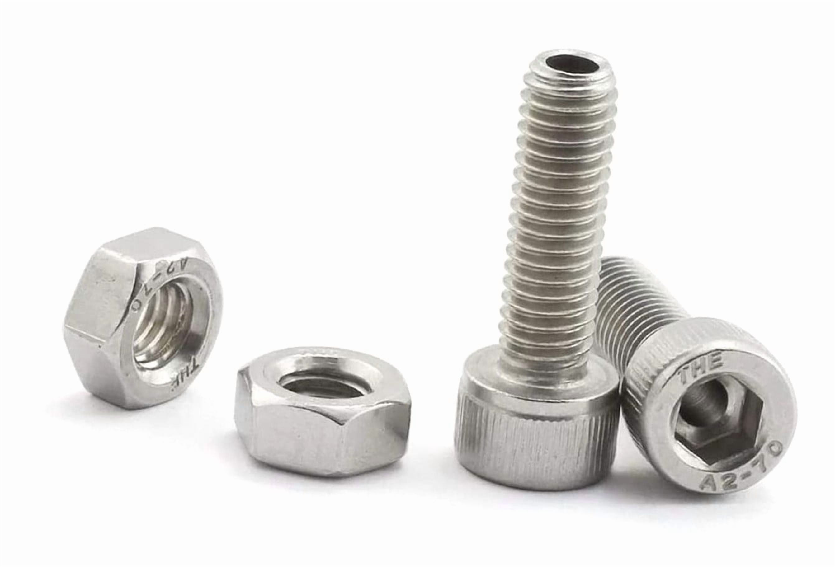 Wellsay 2-Piece Cylindrical Hollow Hexagon Screw Set, 304 Steel, Lamp ...