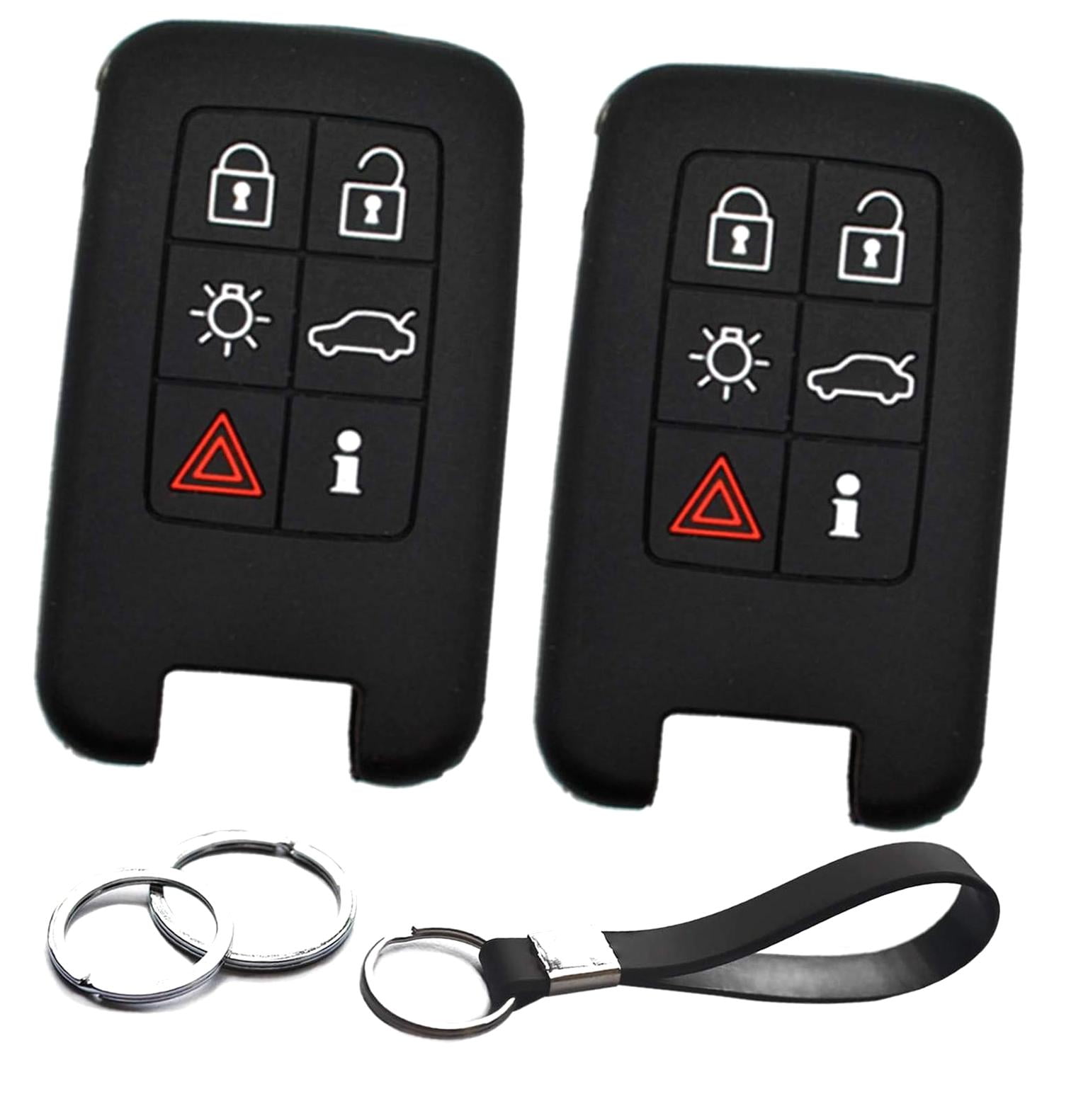 Wellsay 2-Piece Key Fob Cover Set for S60, S80, V40, V60, V70, XC60 ...