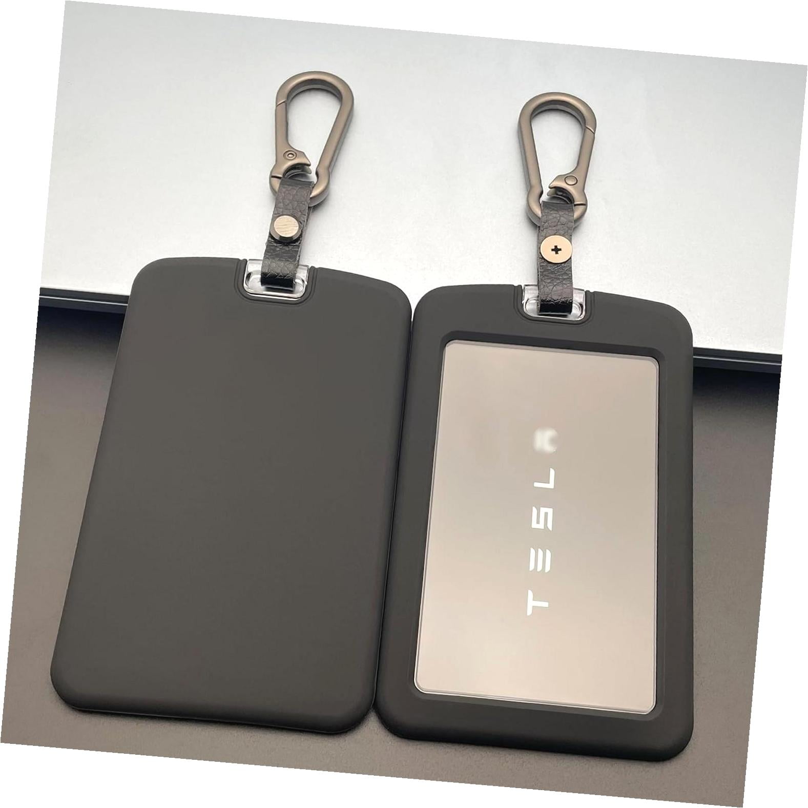 Wellsay 2-Piece Silicone Key Card Holder for Model 3, Model Y ...