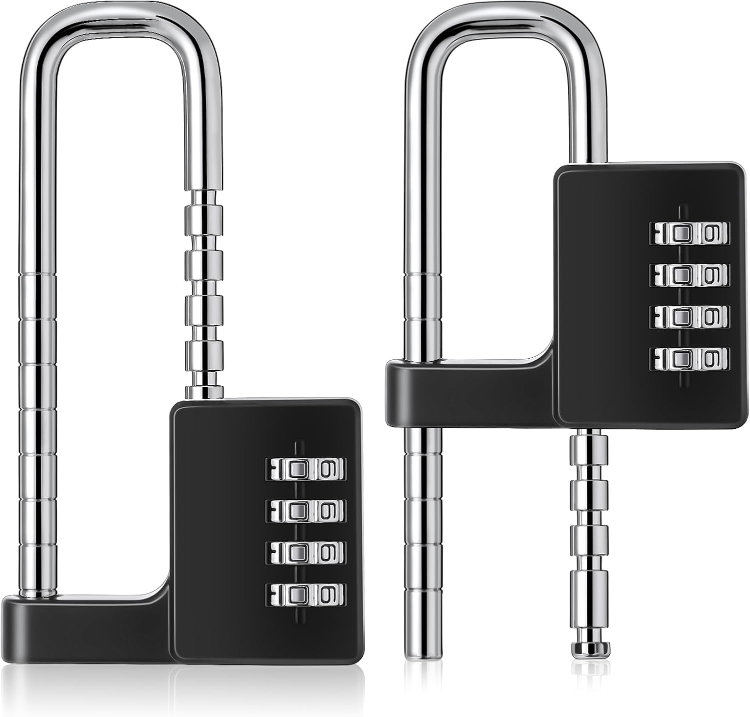 Wellsay 2 Pieces 4 Digit Combination Cabinet Lock for Adults Black ...