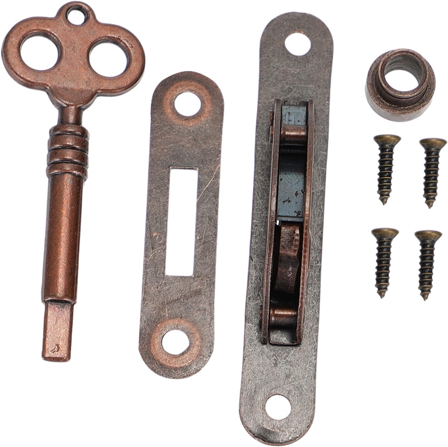 Wellsay 2 Set Retro Half Round Side Lock Sliding Door Lock Combination ...