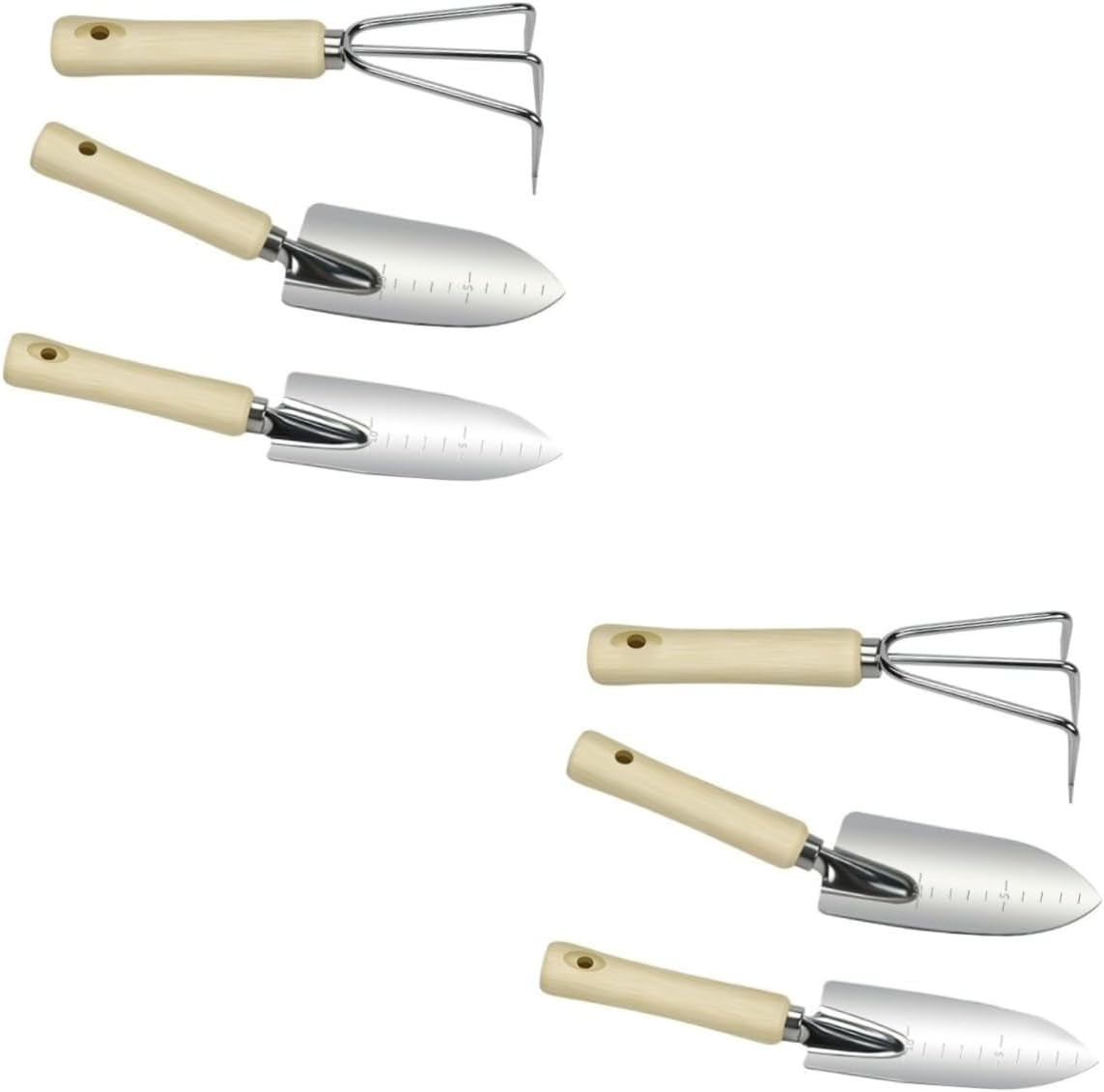 Wellsay 2 Sets Garden Shovel Trowel Planting Gardening Tools Easy to ...