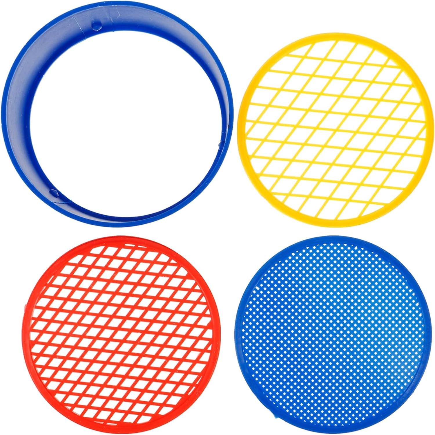 Wellsay 2 Sets Soil Sifting Pan Mesh Si Lightweight Plastic Soil Sifter ...