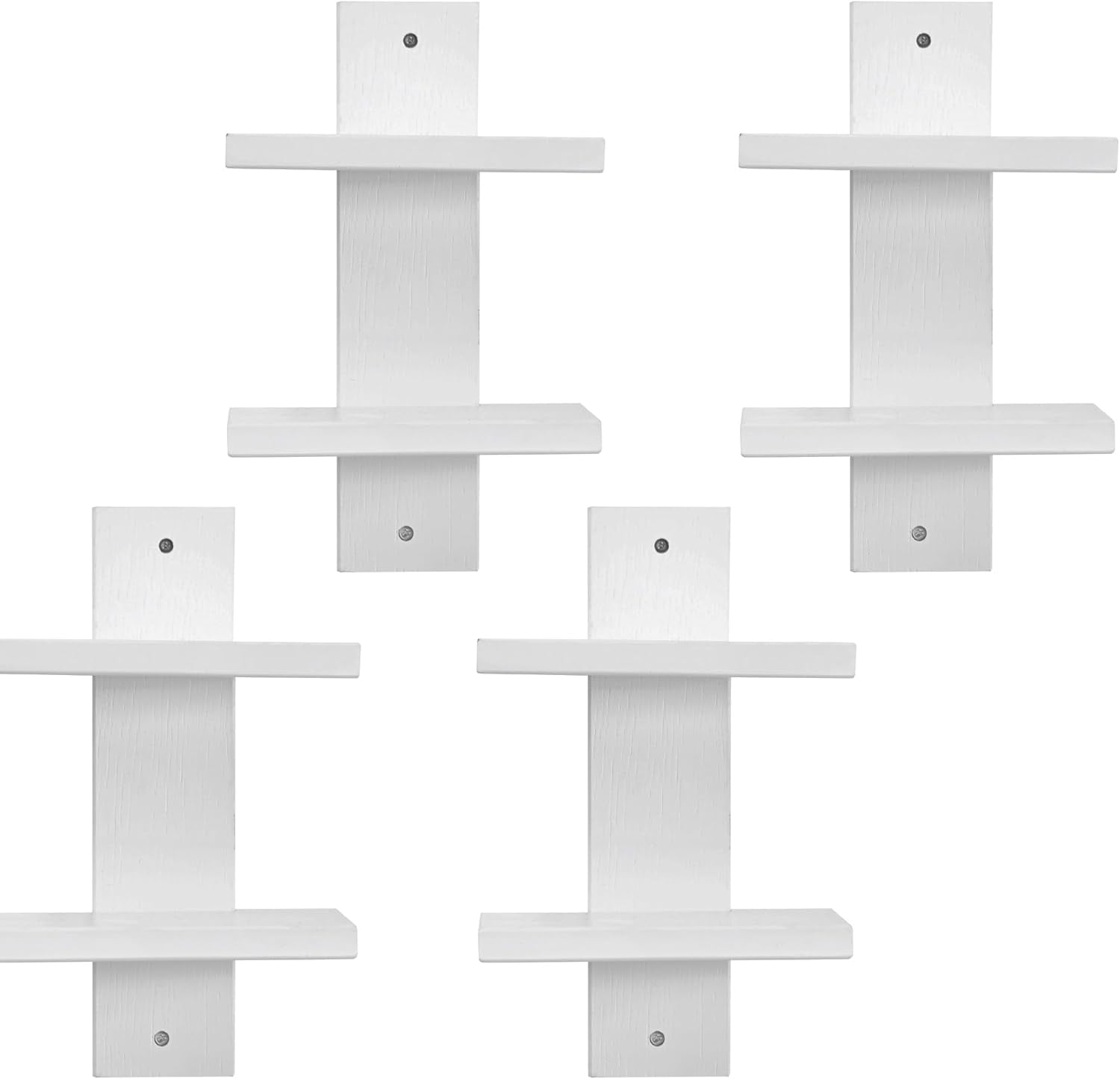 Wellsay 2 Tiered Veal Wall Shelf t,Column Floating Shelves,Stackable ...