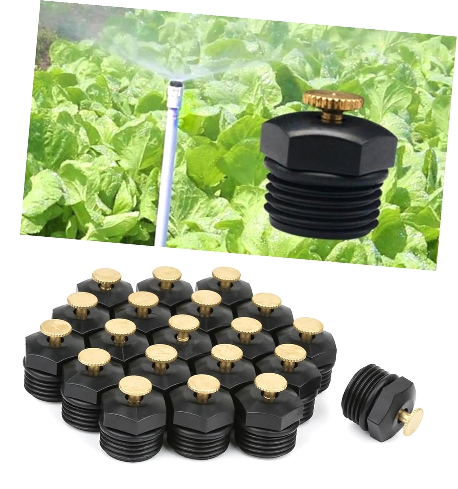 Wellsay 20 Pcs Drip Sprinkler Nozzles for Garden Irrigation, 1/2 inch ...