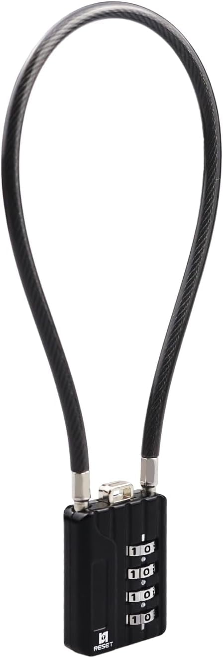 Wellsay -201 (1 Pack) 4 Digit Combination Padlock with 12 inch (30cm ...