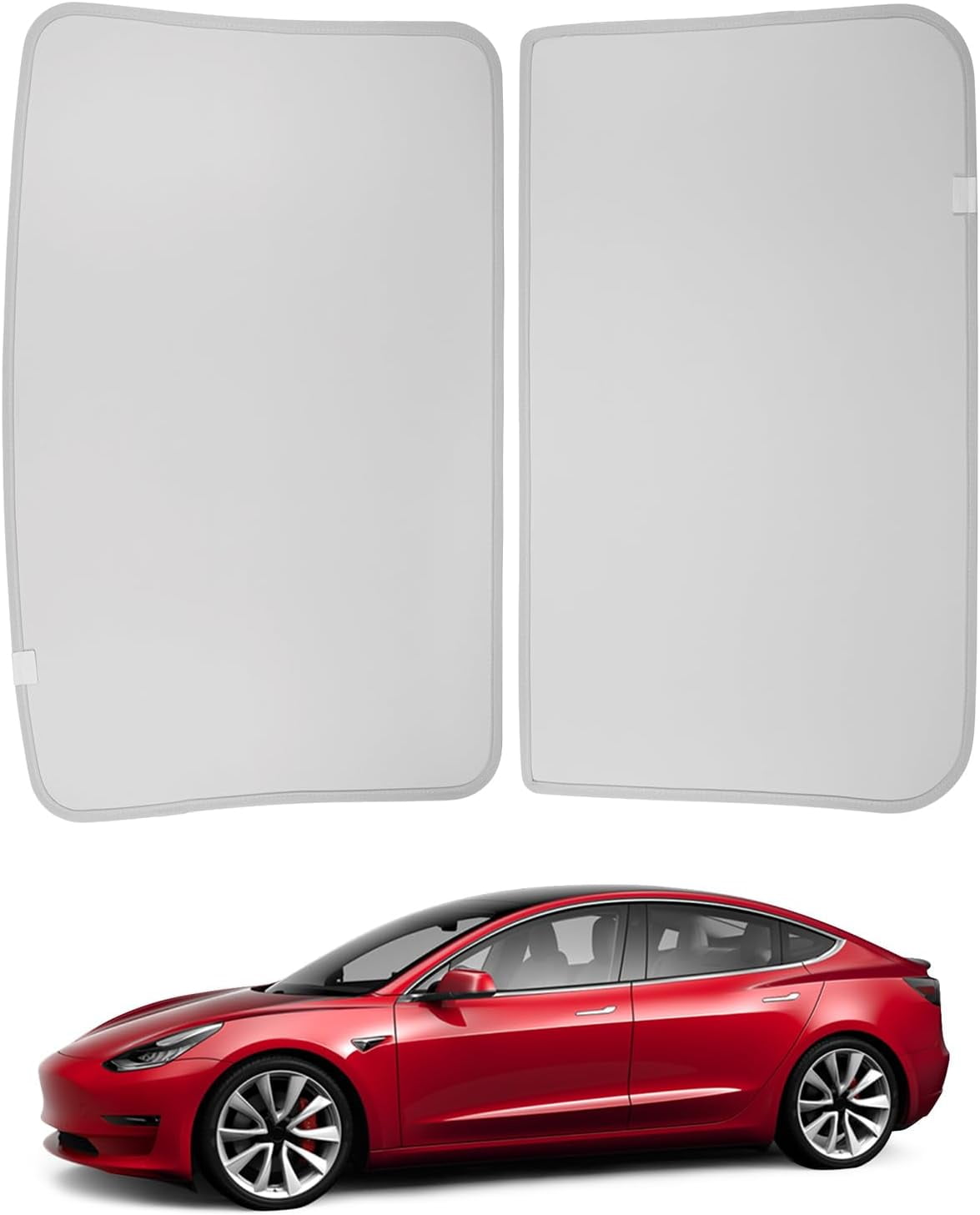 Wellsay 2023 2022 2021 Tesla Model 3 Sunshade Front & Rear Glass Roof ...