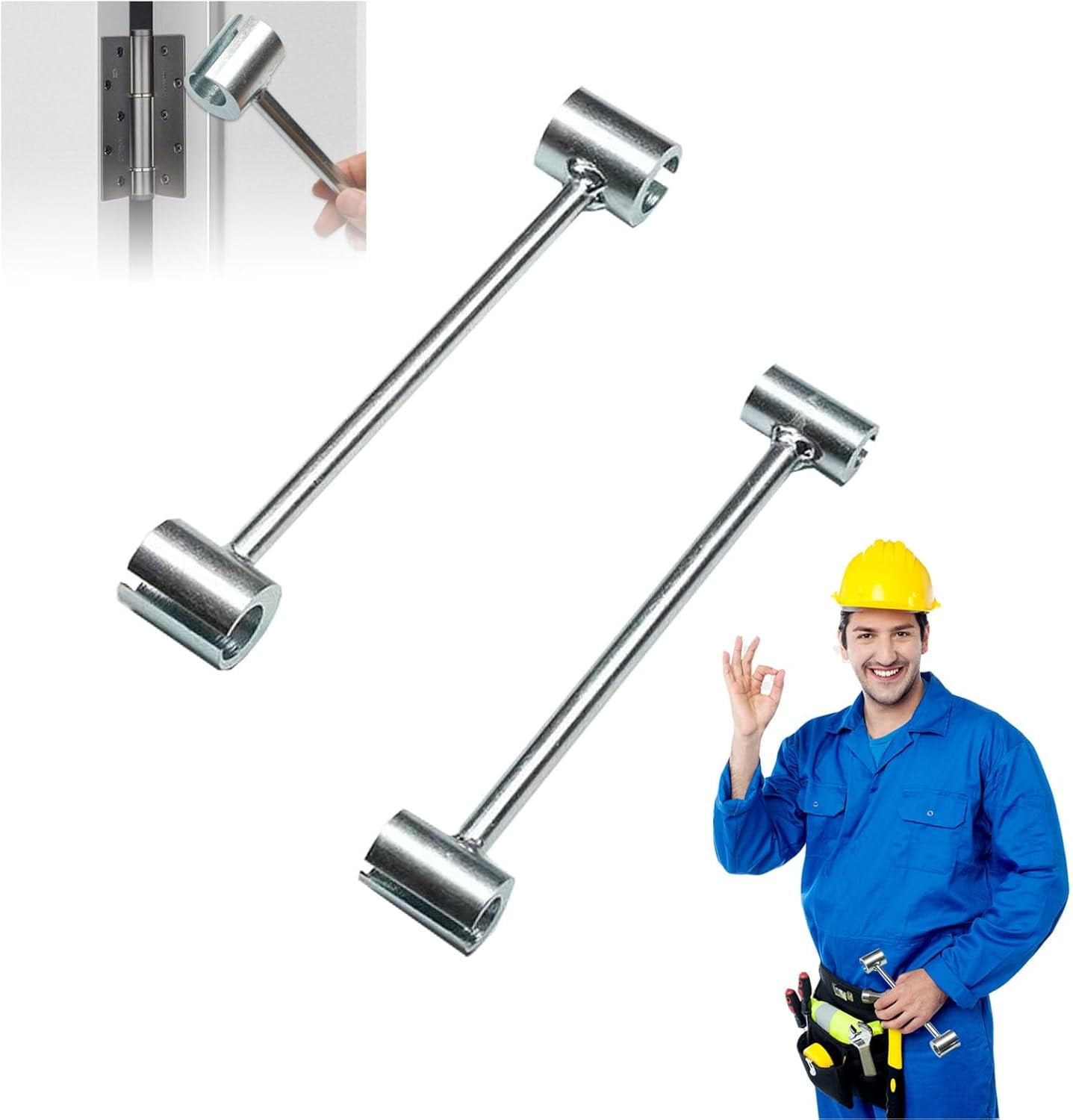 Wellsay 2024 Door Hinge Adjustment Tool - Upgrade Double-Ended Wrench ...