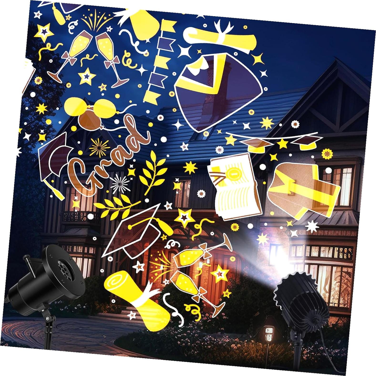 Wellsay 2025 Graduation Party Decoration Projector Light Class of 2025 ...